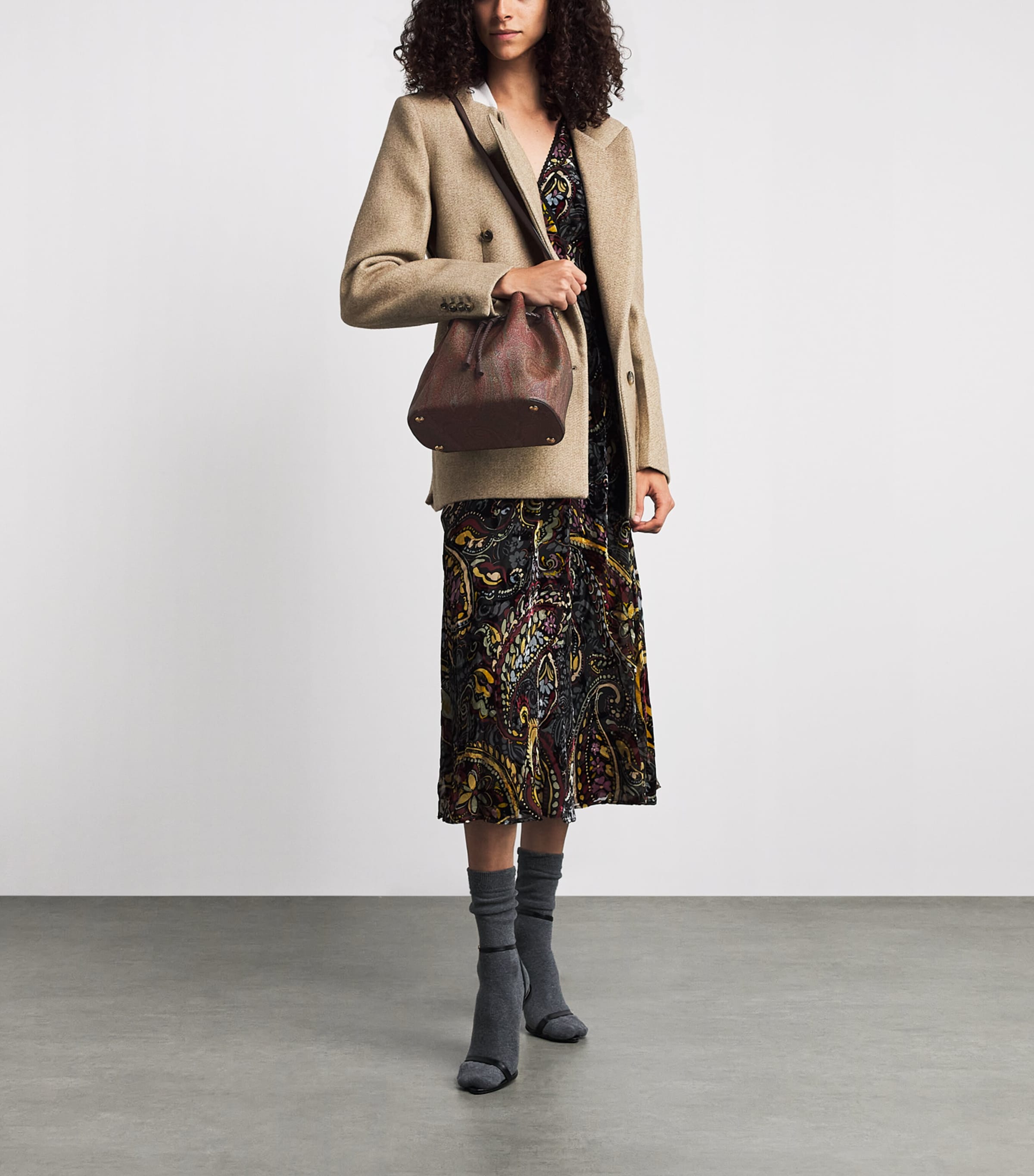 ETRO Etro Small Paisley Arnica Bucket Bag