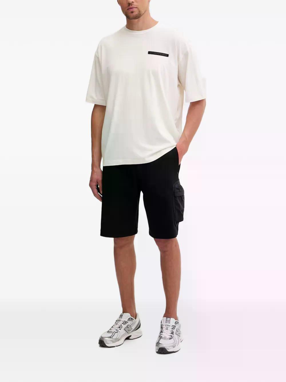 EA7 stretch cotton-blend t-shirt