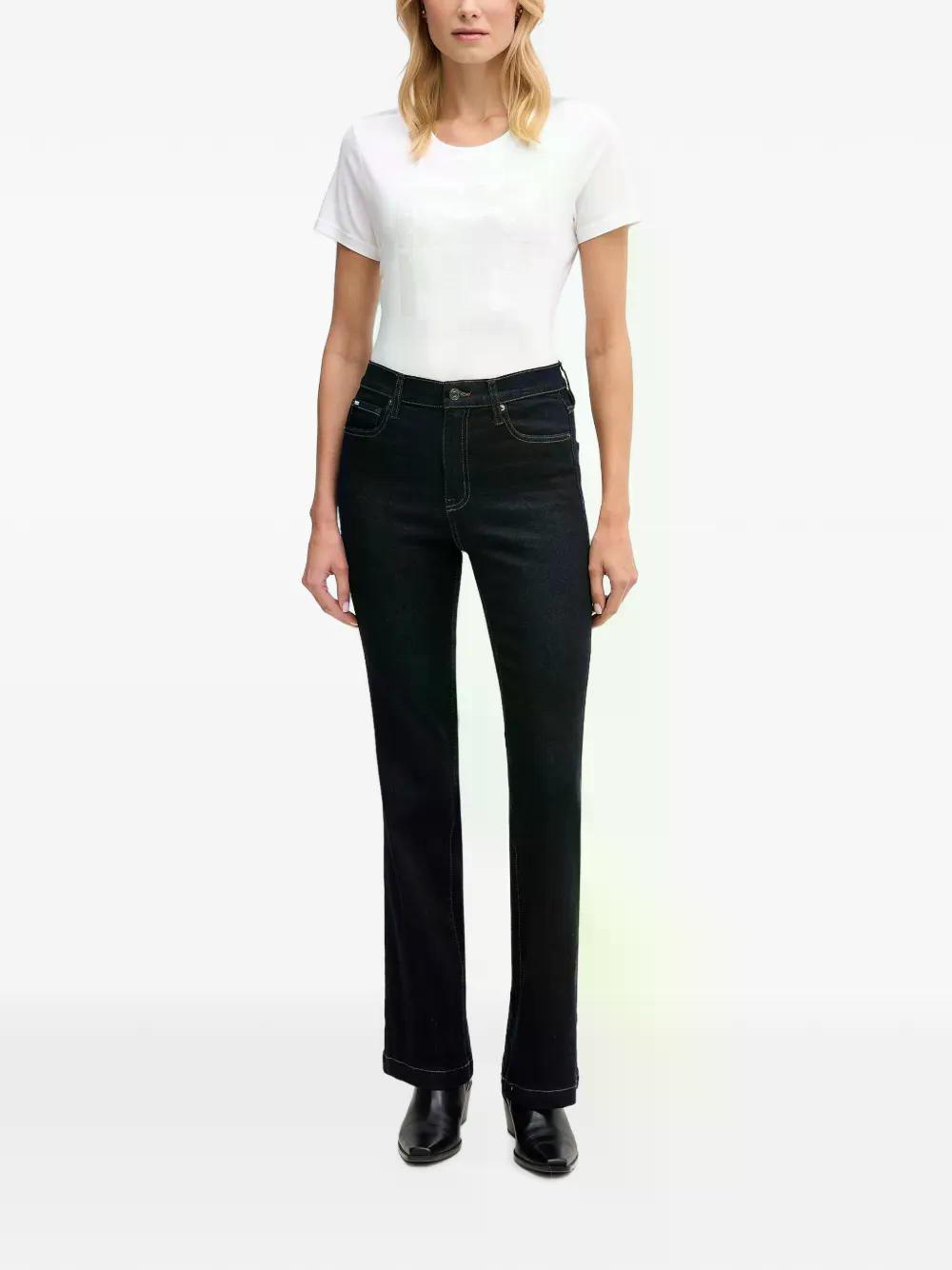 DKNY DKNY Flared High-Waisted Jeans
