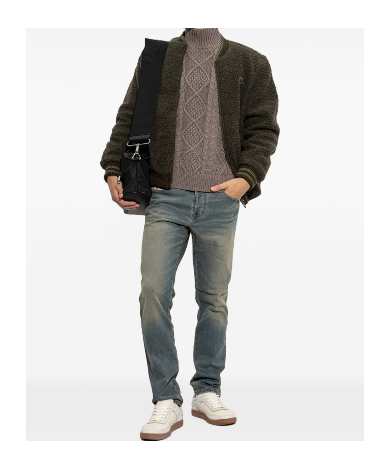 DIESEL® Diesel S-Reds Fleece Bomber Jacket