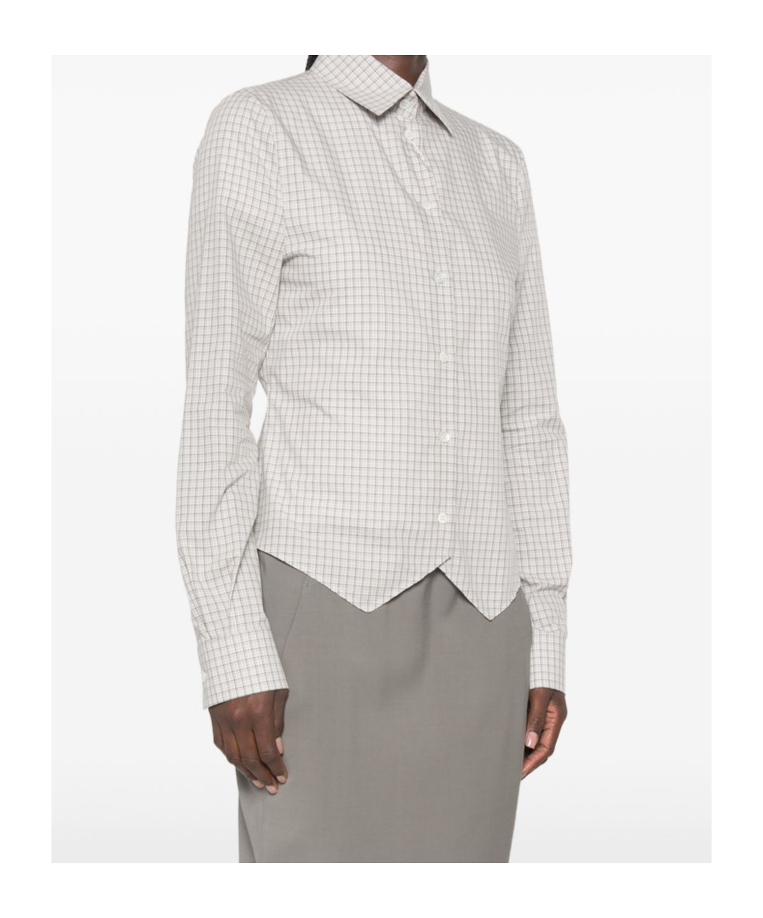 MAISON MARGIELA Maison Margiela Checked Long Sleeve Shirt