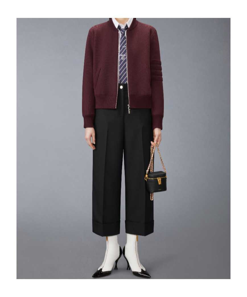 THOM BROWNE Thom Browne 4-Bar Milano-Stitch Bomber Jacket