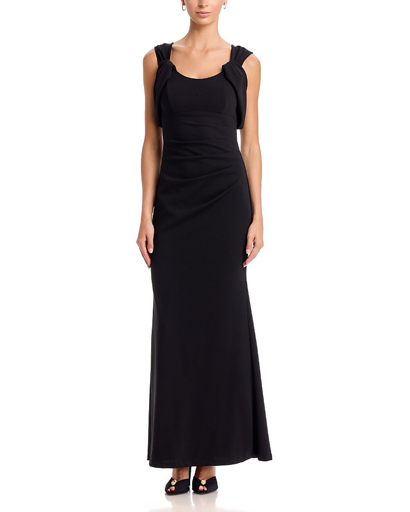 ELIZA J Eliza J Draped Shoulder Mermaid Gown