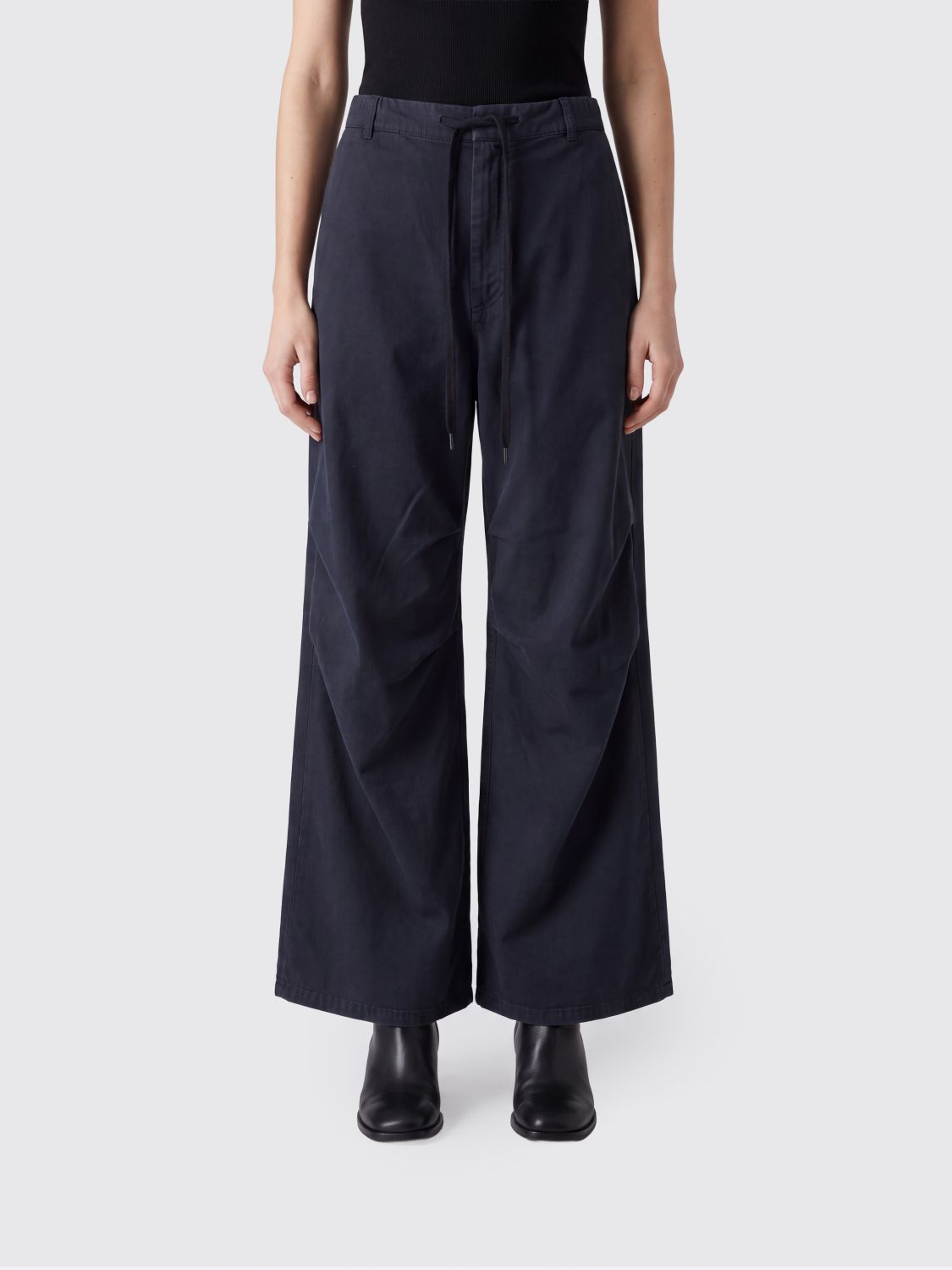 MAISON MARGIELA MM6 Maison Margiela Wide Leg Cotton Trousers