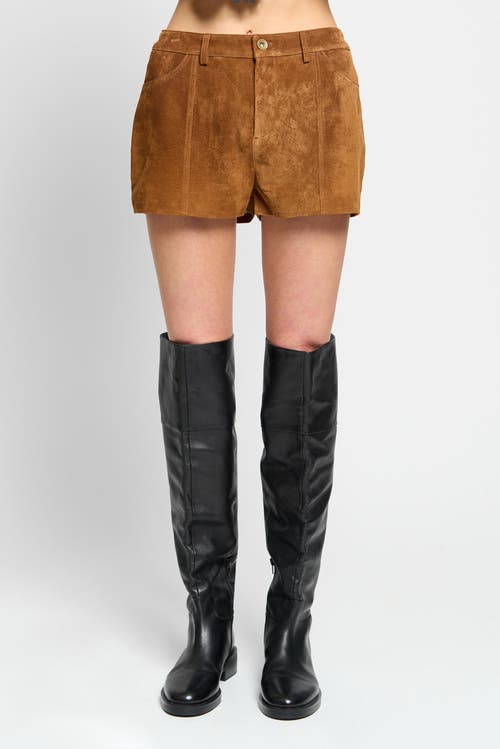 CENTRAL PARK WEST Odessa Genuine Suede Short