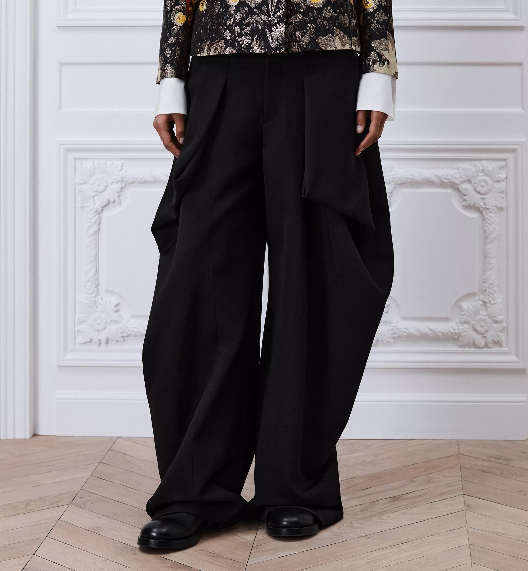 DIOR Dior Wool-Blend Casual Trousers with Belt Loops and Buttoned Welt Pockets