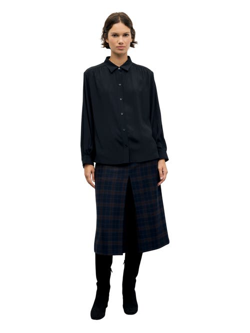 GERARD DAREL GERARD DAREL Lilie Pleat Detail Shirt in Silk Blend