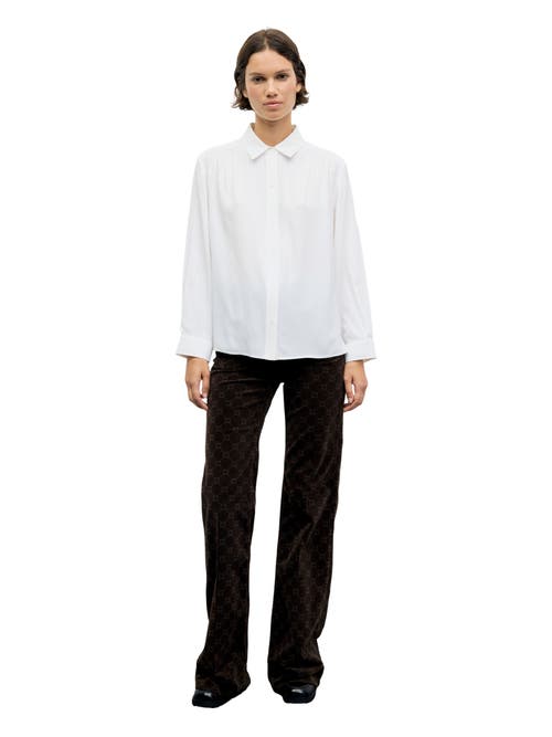 GERARD DAREL GERARD DAREL Lilie Pleat Detail Shirt in Silk Blend