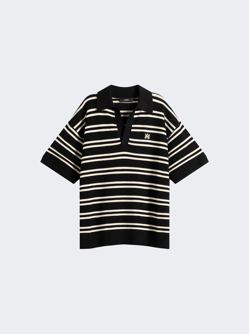 Supreme Ss26 Washed Stripe Polo - Black | Editorialist