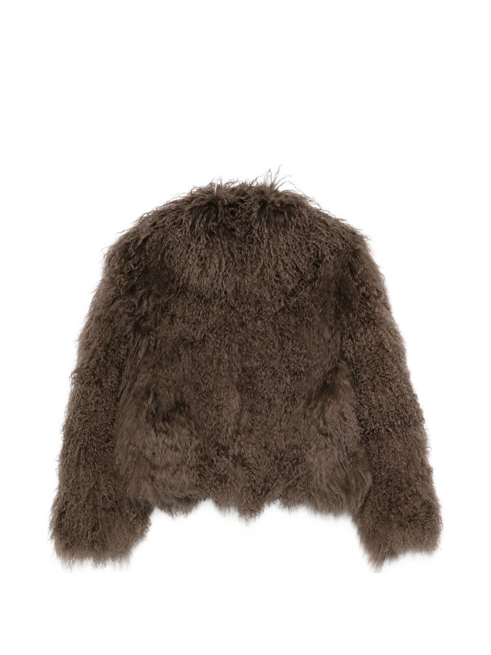 MARTHA LOUIS MARTHA LOUIS Shearling-Effect Cropped Jacket
