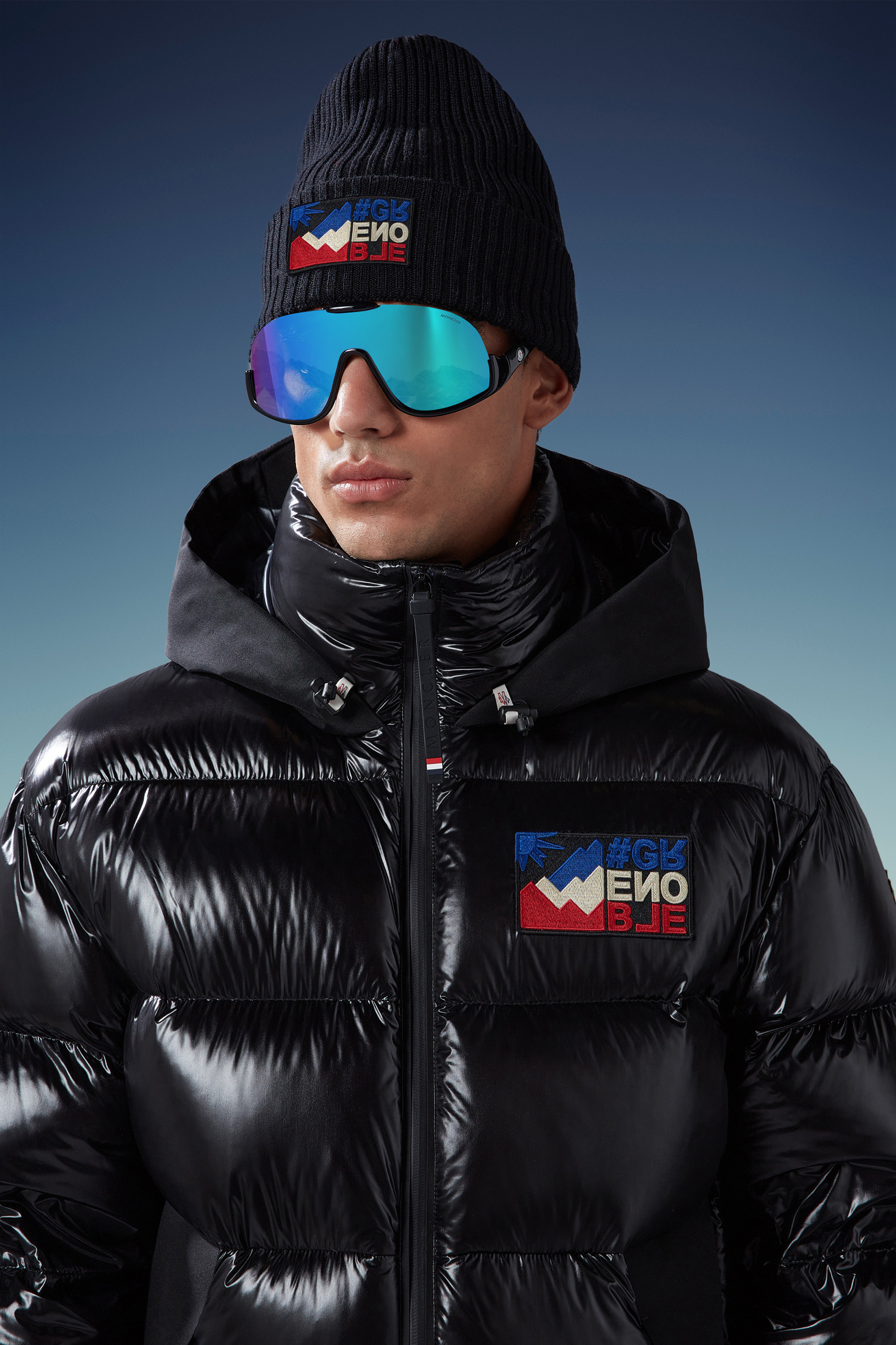 MONCLER Moncler Grenoble Logo Patch Beanie