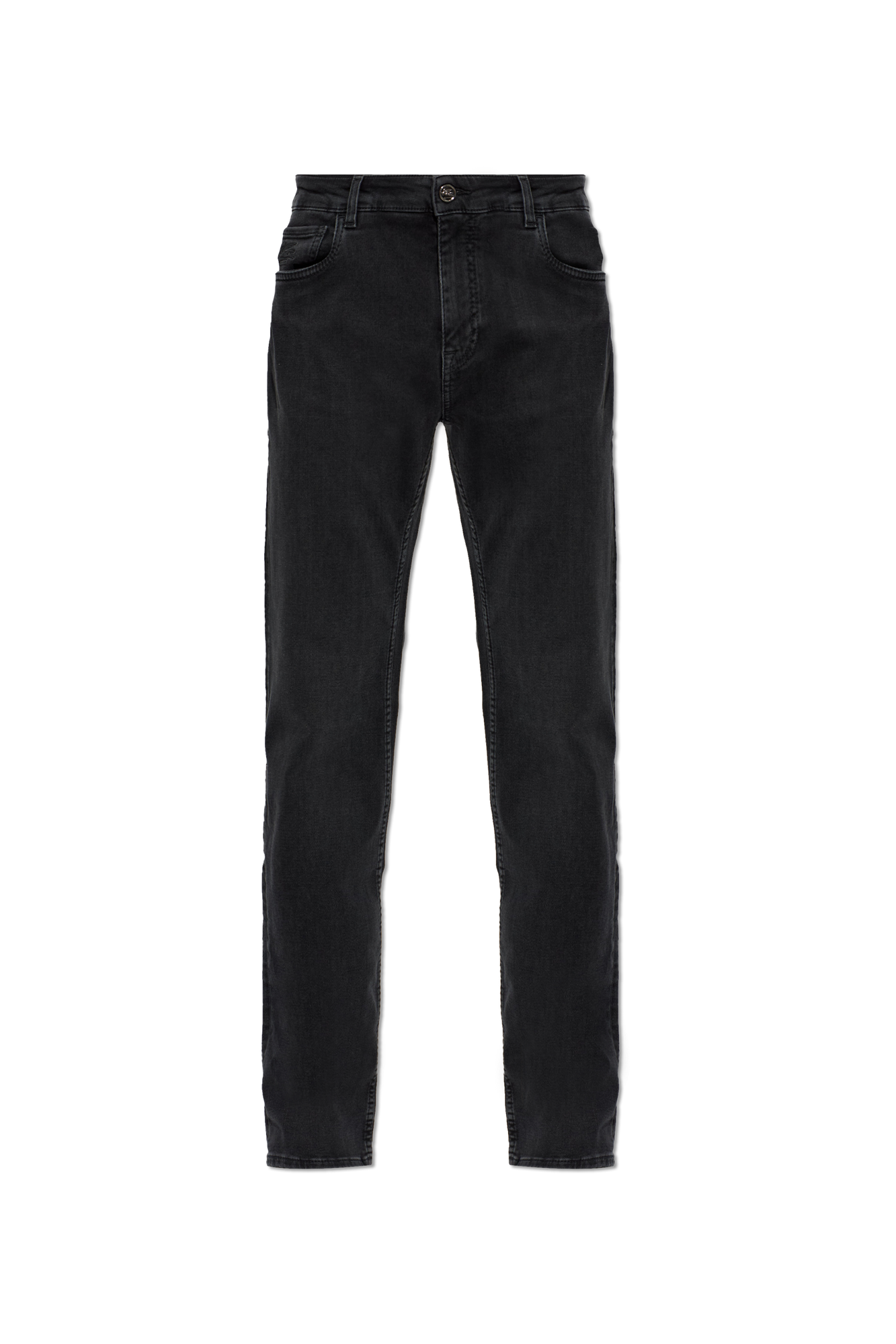 DIESEL® logo-embroidered cotton shirt