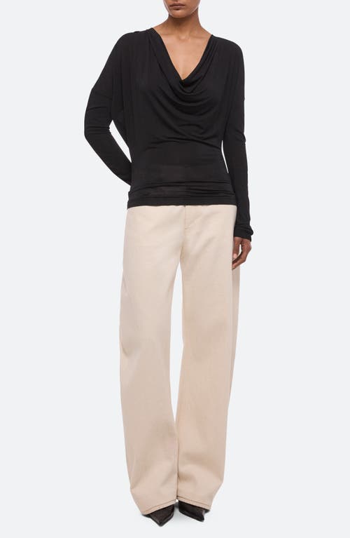 HELMUT LANG Helmut Lang Long Sleeve Cowl Back Top