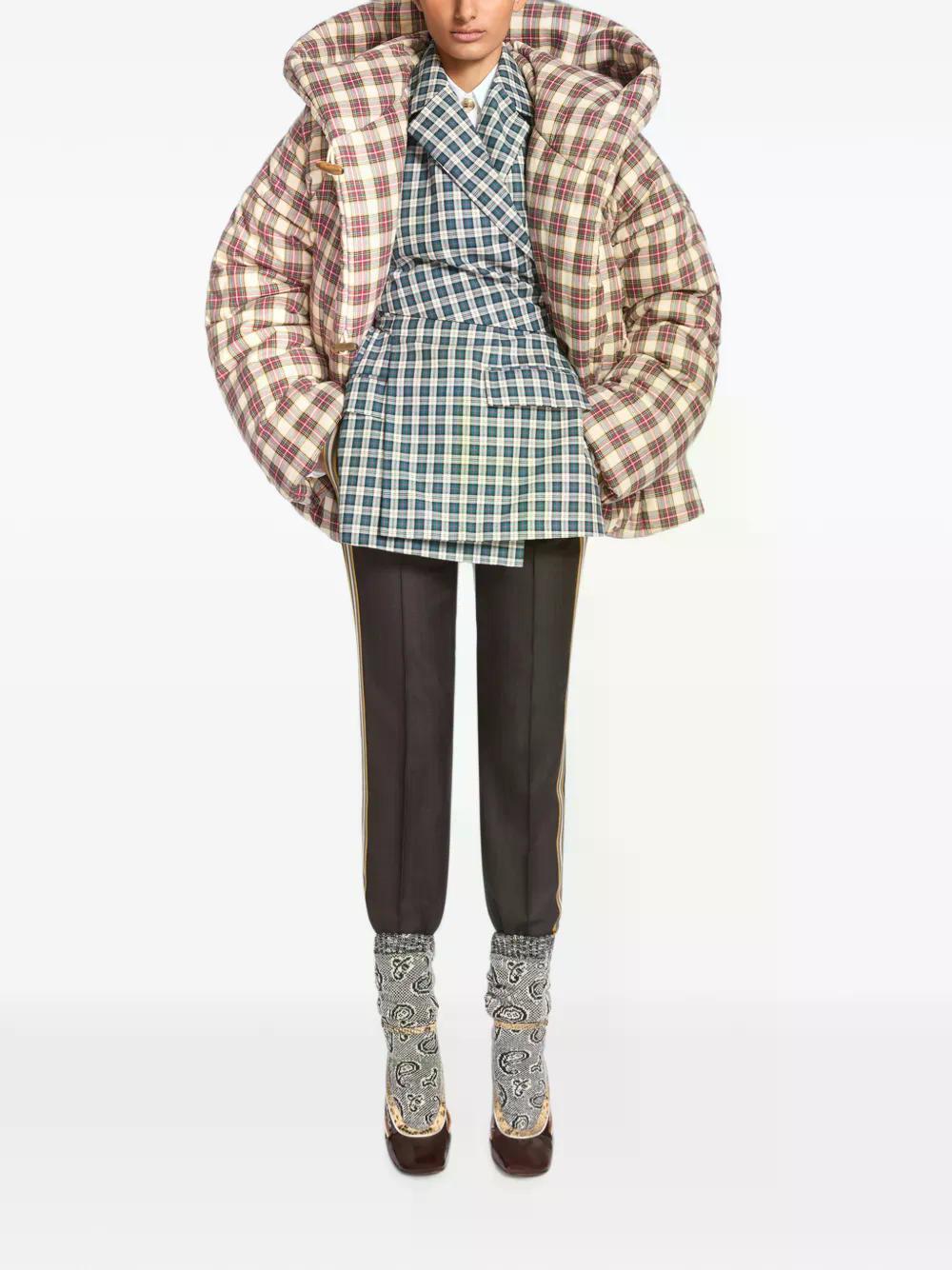 DRIES VAN NOTEN DRIES VAN NOTEN Checked Flannel Puffer Jacket
