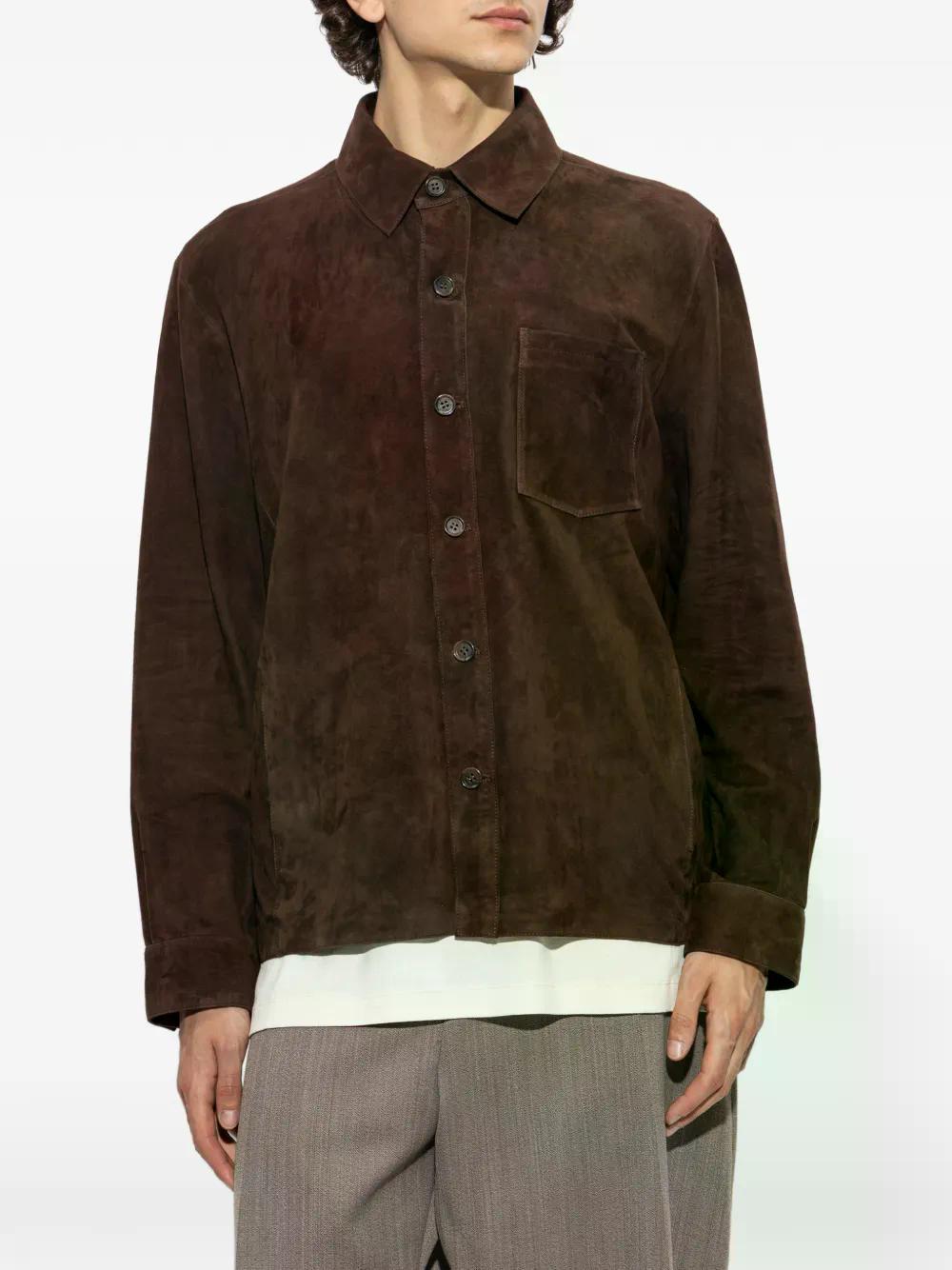 ARMA dino suede shirt jacket