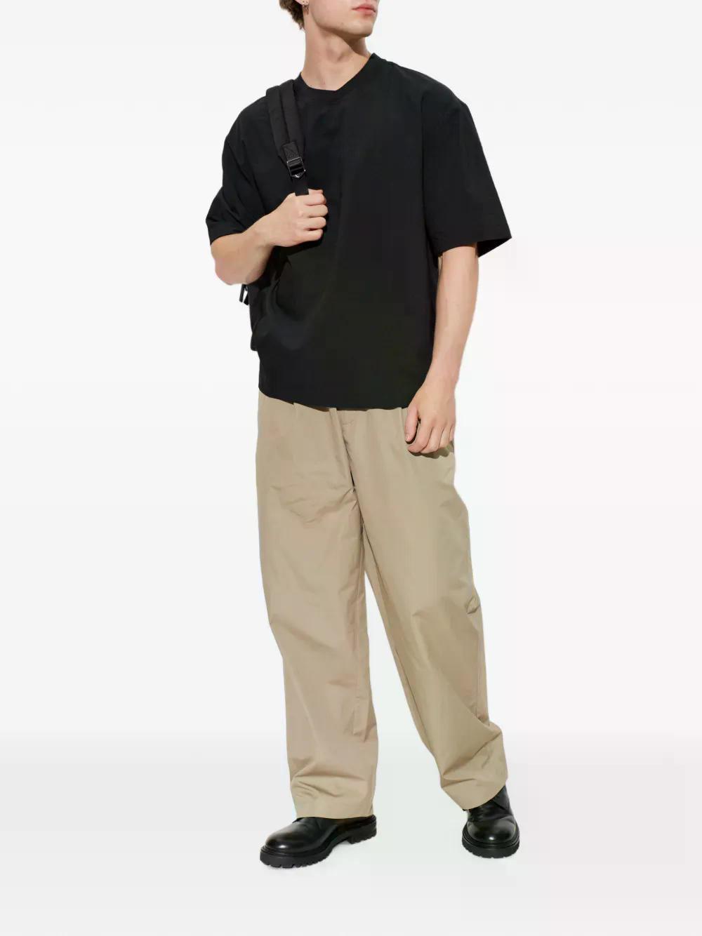 EMPORIO ARMANI Emporio Armani Regular-Fit Cotton Poplin Trousers