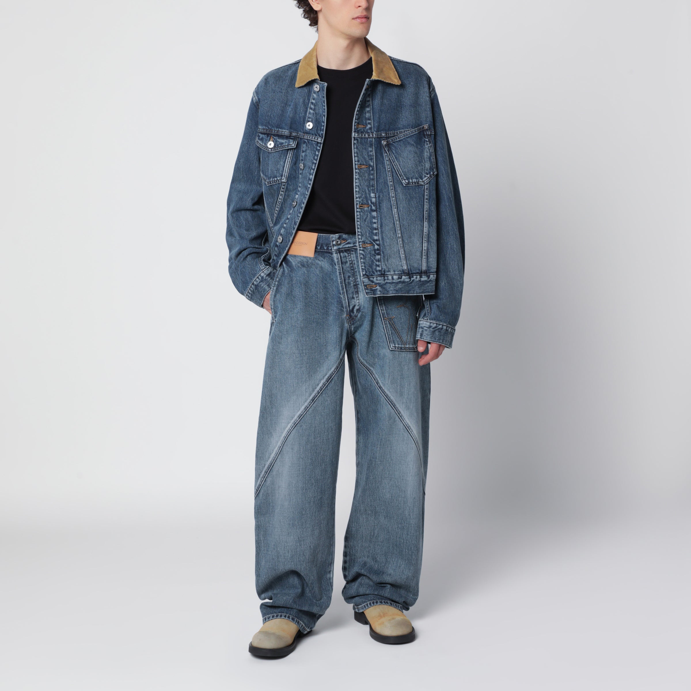 JW ANDERSON JW Anderson Denim Jacket with Corduroy Collar
