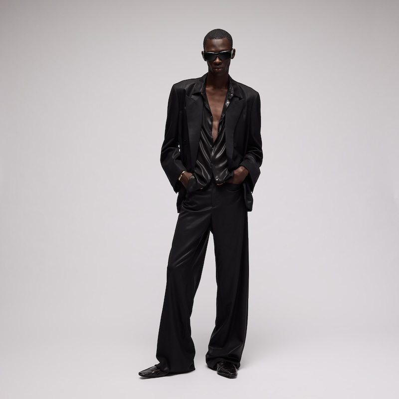 GUCCI Gucci Double-Breasted Wool Jacket with Chintzed Finish