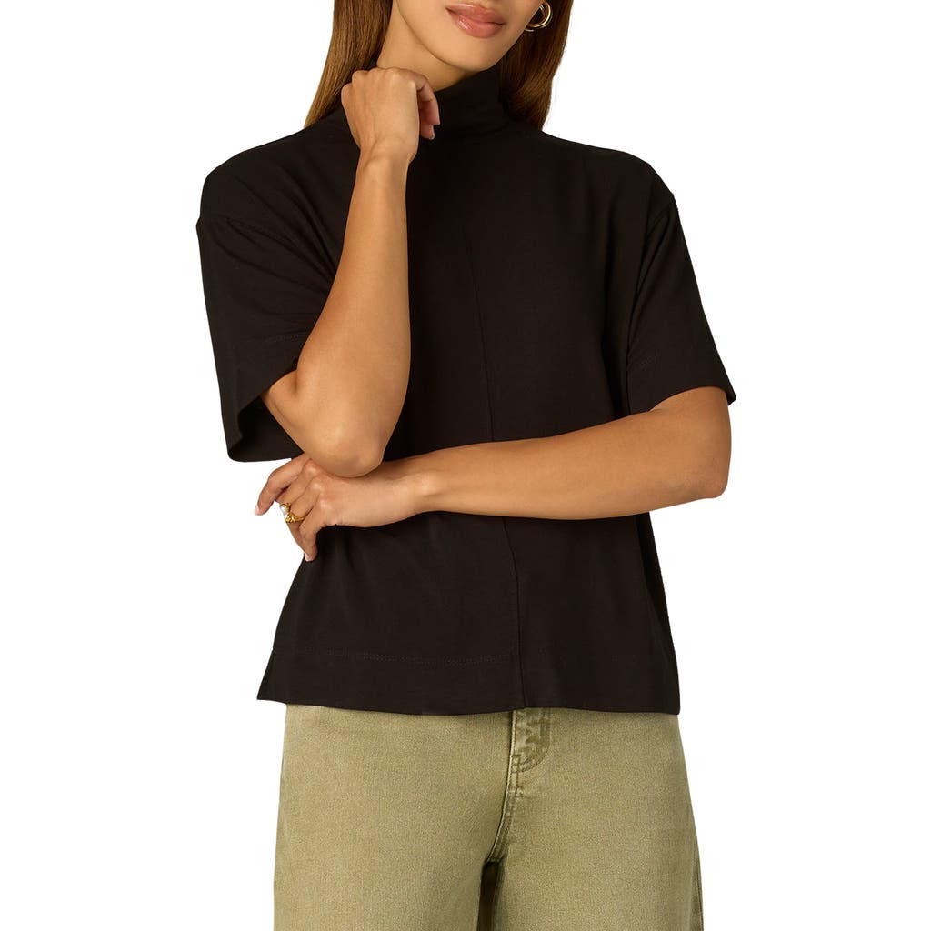 WIT & WISDOM Wit & Wisdom Boxy Turtleneck Top with Elbow Sleeves