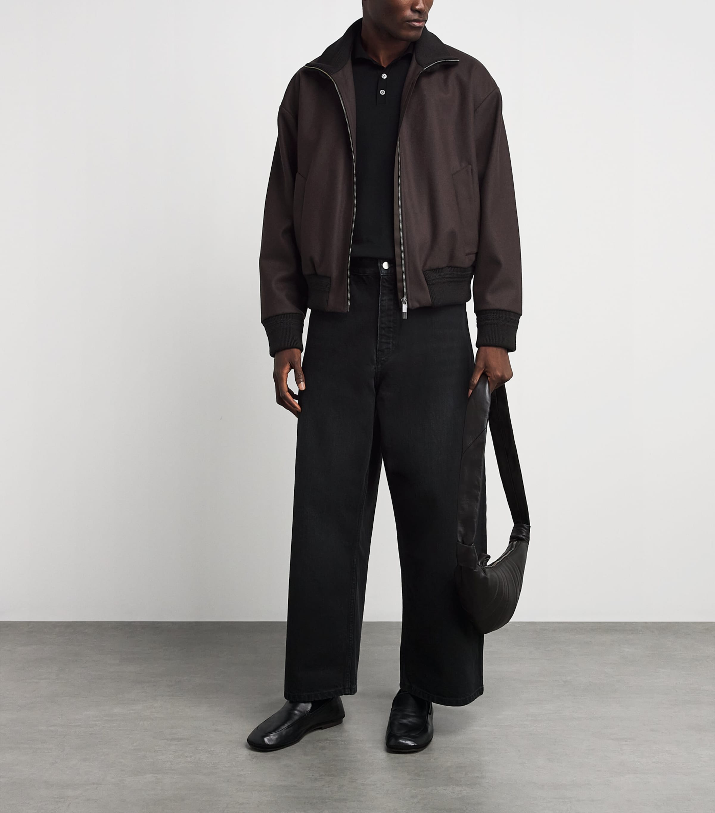 BARENA VENEZIA Barena Wool-Blend Zip-Up Bomber Jacket with Stand Collar
