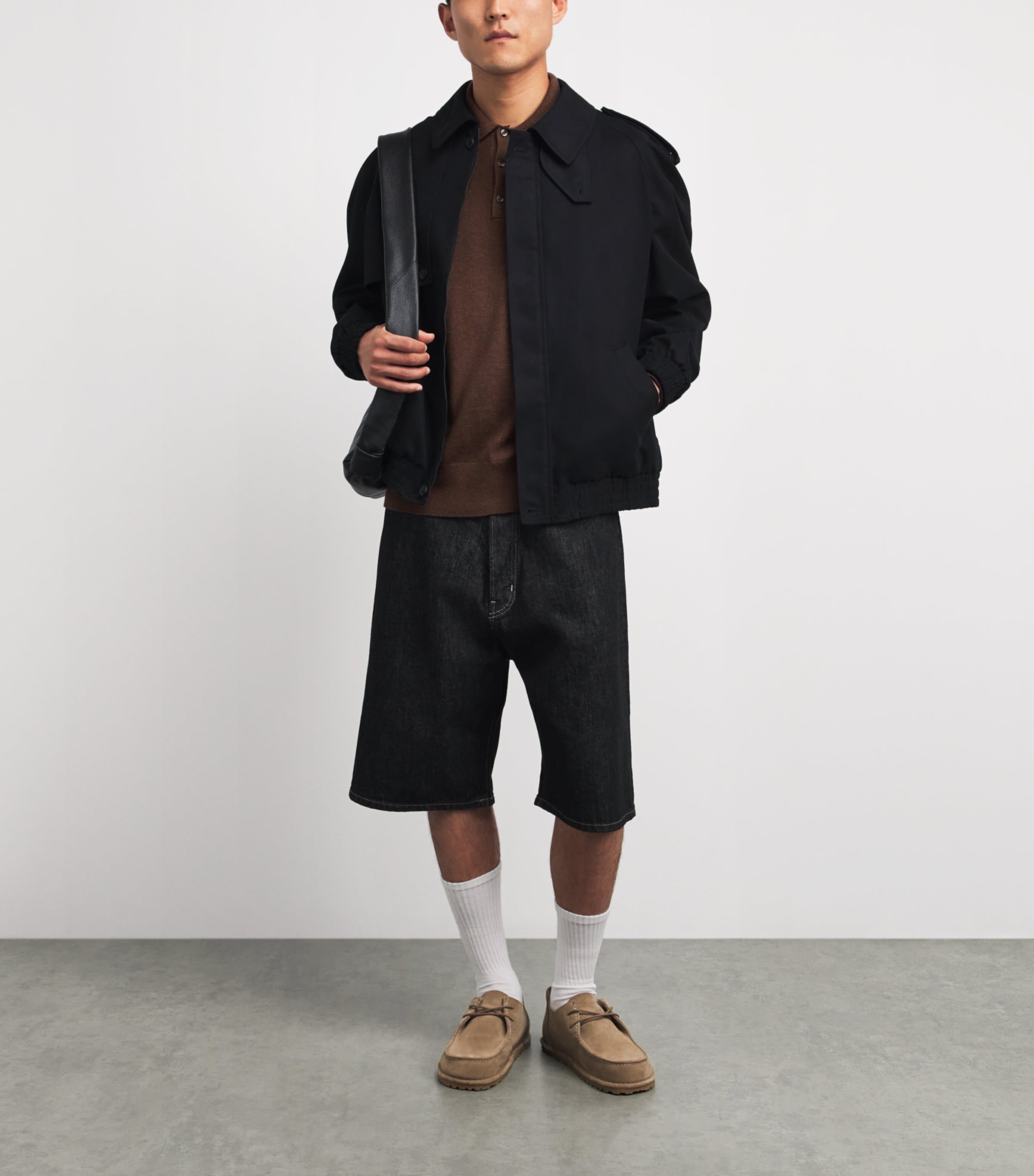 7 FOR ALL MANKIND wool-cashmere long-sleeve polo shirt