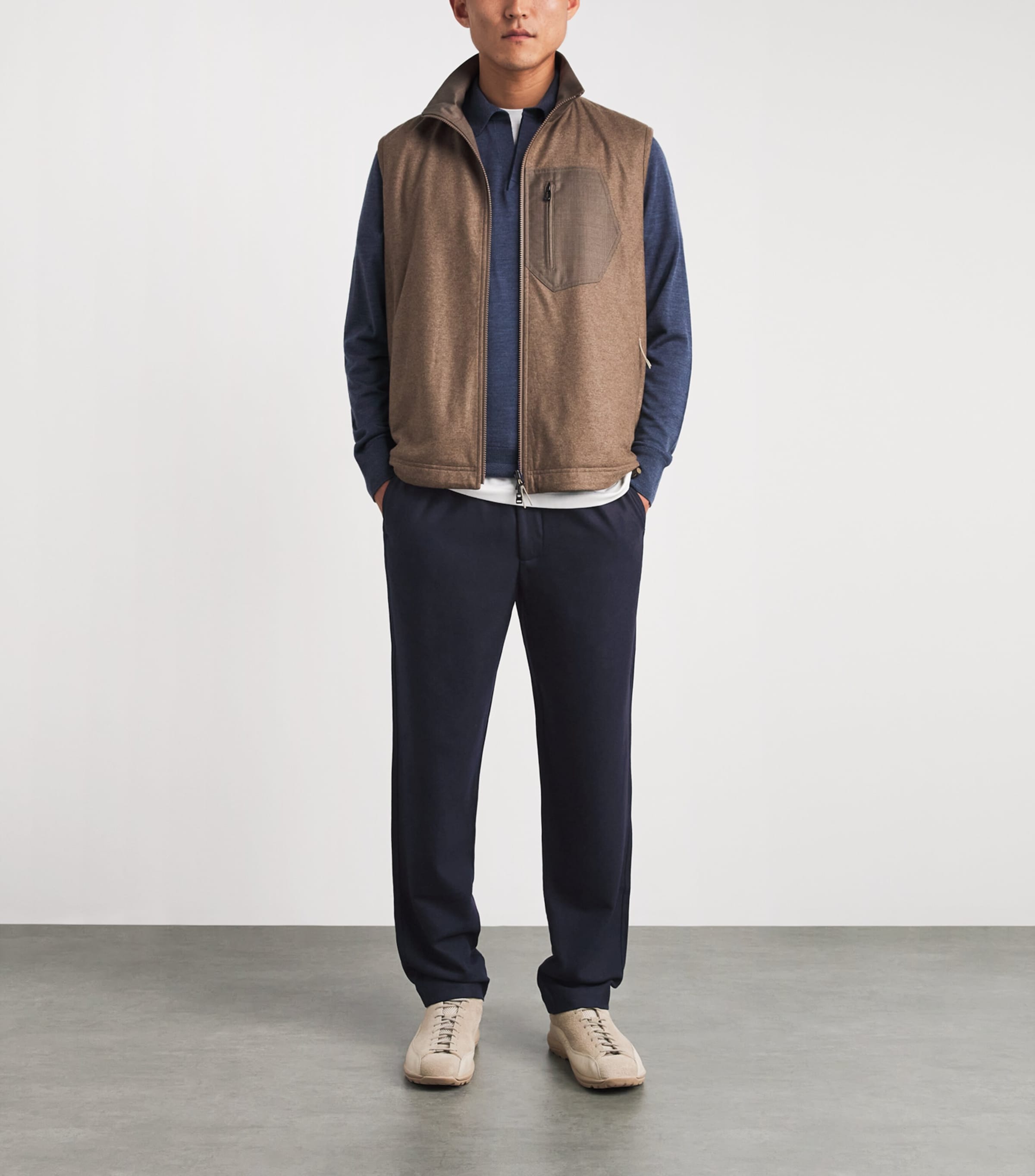 SEASE Sease Stretch Virgin Wool Drawstring Trousers