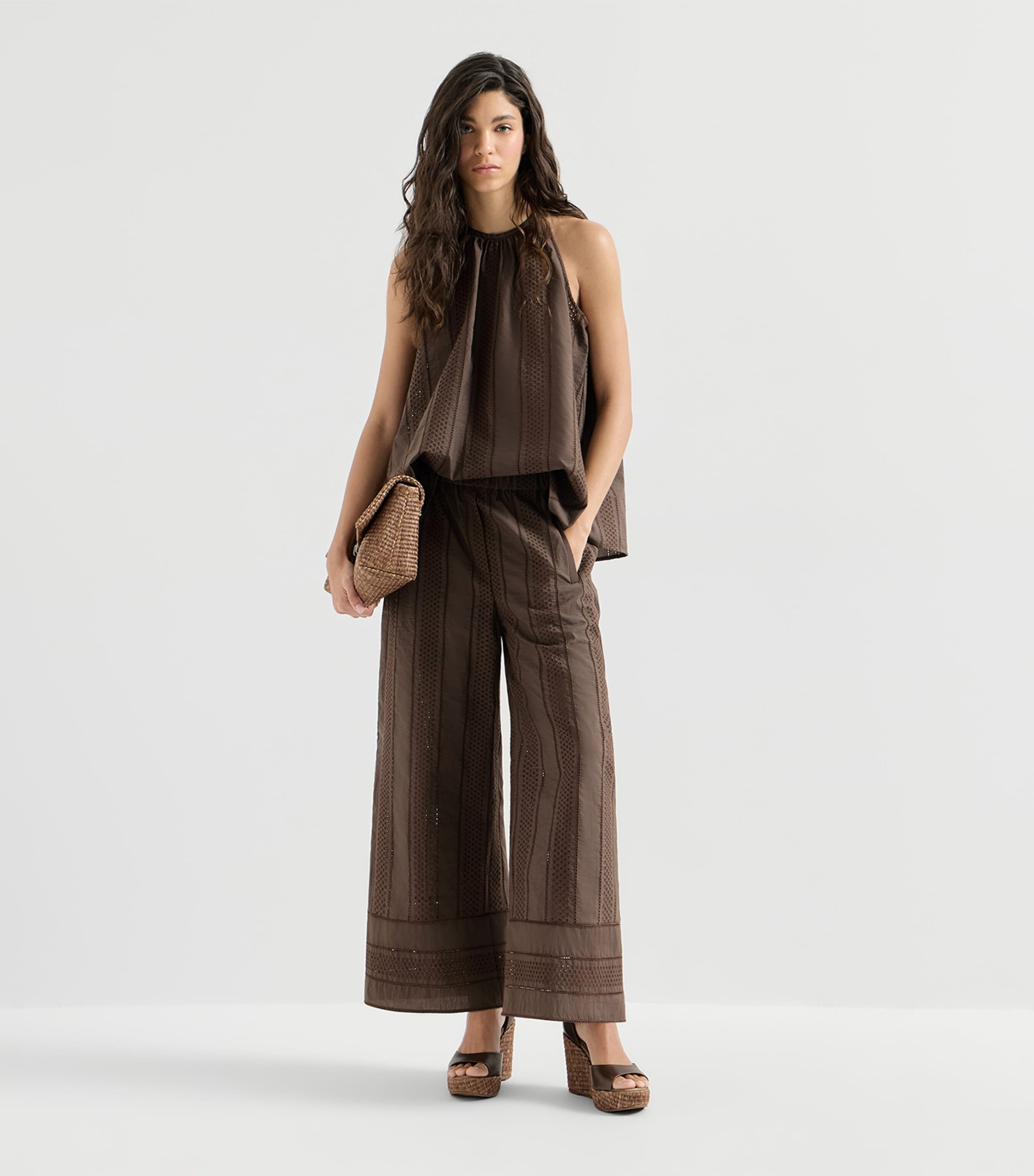 BRUNELLO CUCINELLI Brunello Cucinelli Techno-Cotton Poplin Sleeveless Top