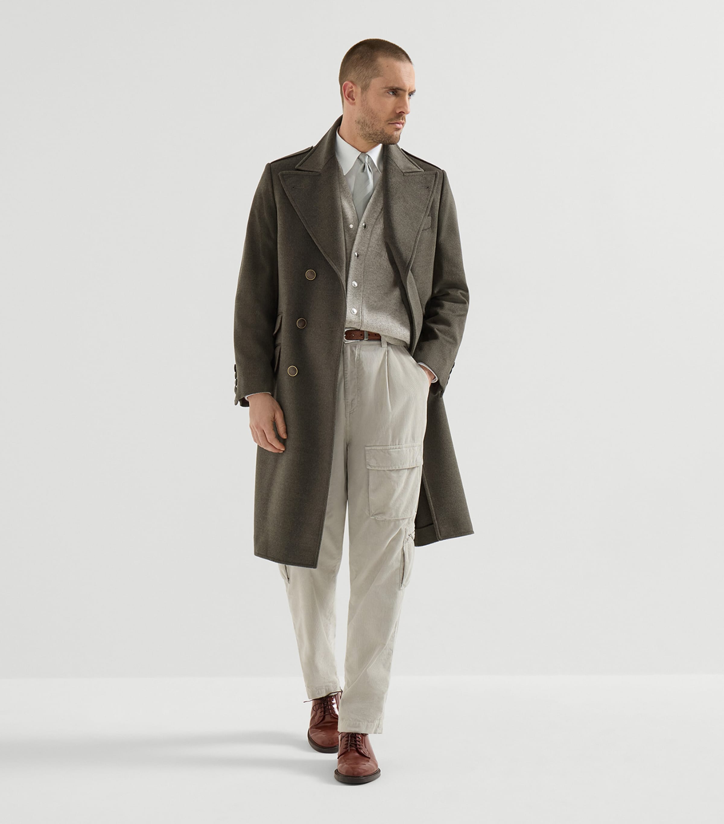 BRUNELLO CUCINELLI Brunello Cucinelli Double-Breasted Virgin Wool Coat