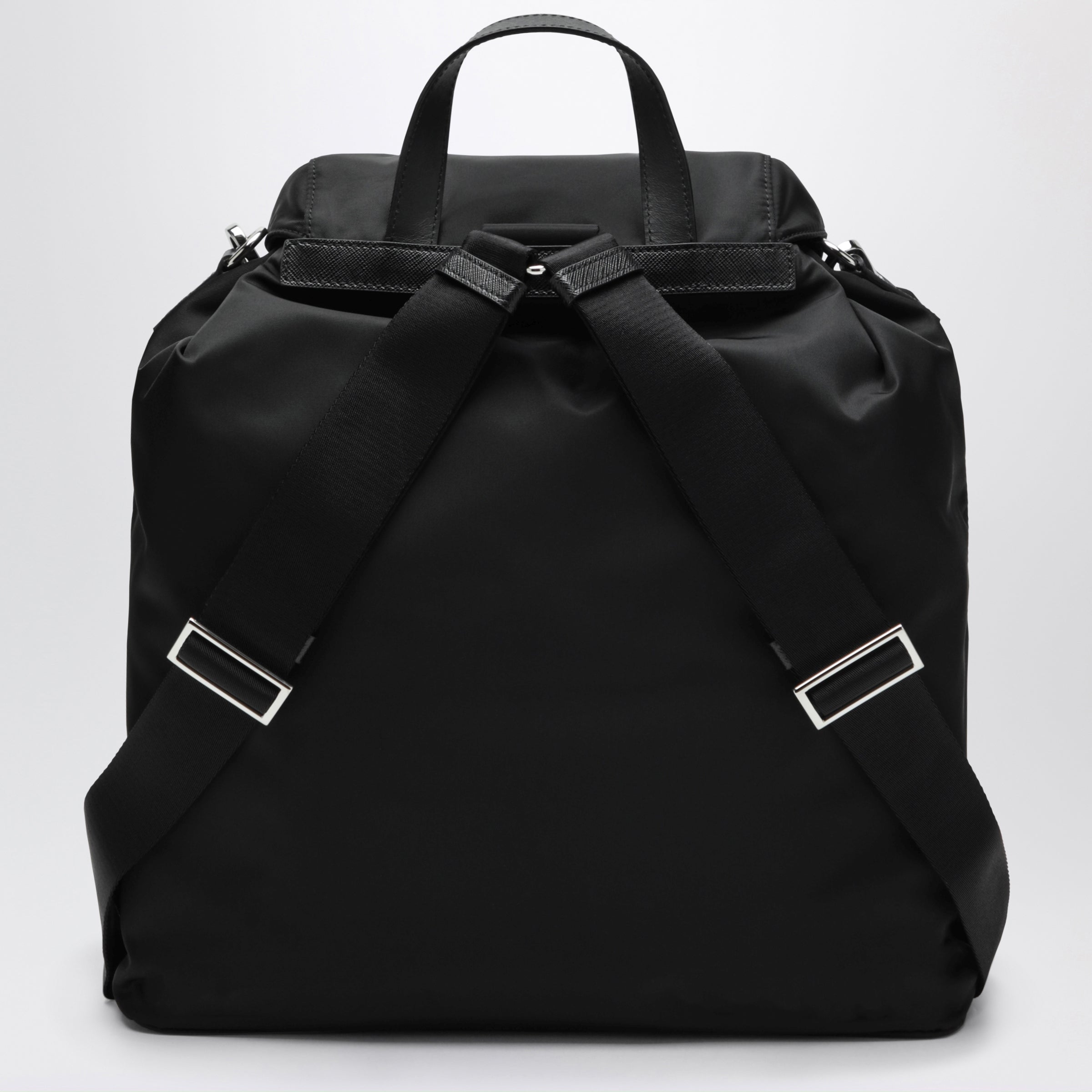 Saint Laurent Black Canvas Backpack with Beige Trim Saint Laurent Waiting for Sunset Canvas Backpack main image 2