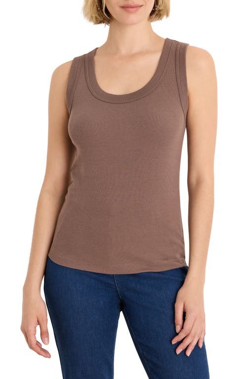 NIC+ZOE NIC+ZOE Ribbed Scoop Neck Tank
