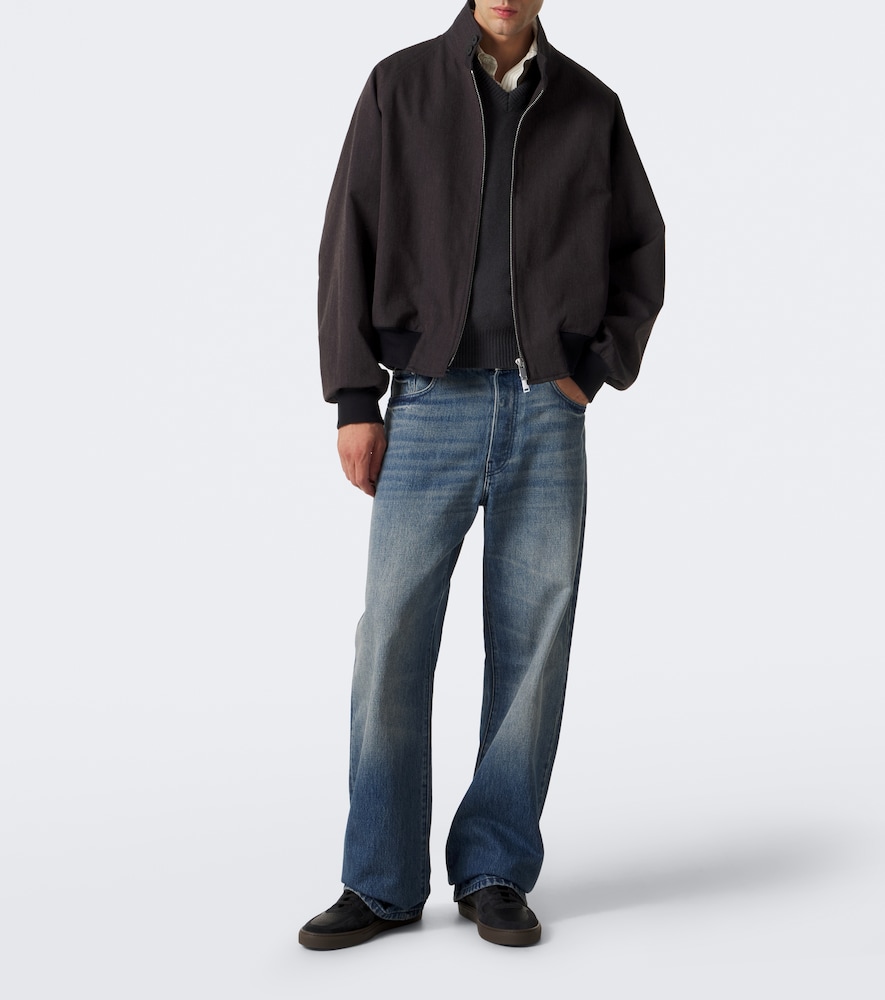 COMMON PROJECTS Common Projects Bball Duo Suede-Trimmed Leather Sneakers
