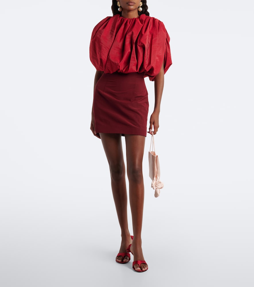 MAGDA BUTRYM Magda Butrym Draped Silk-Blend Mini Dress
