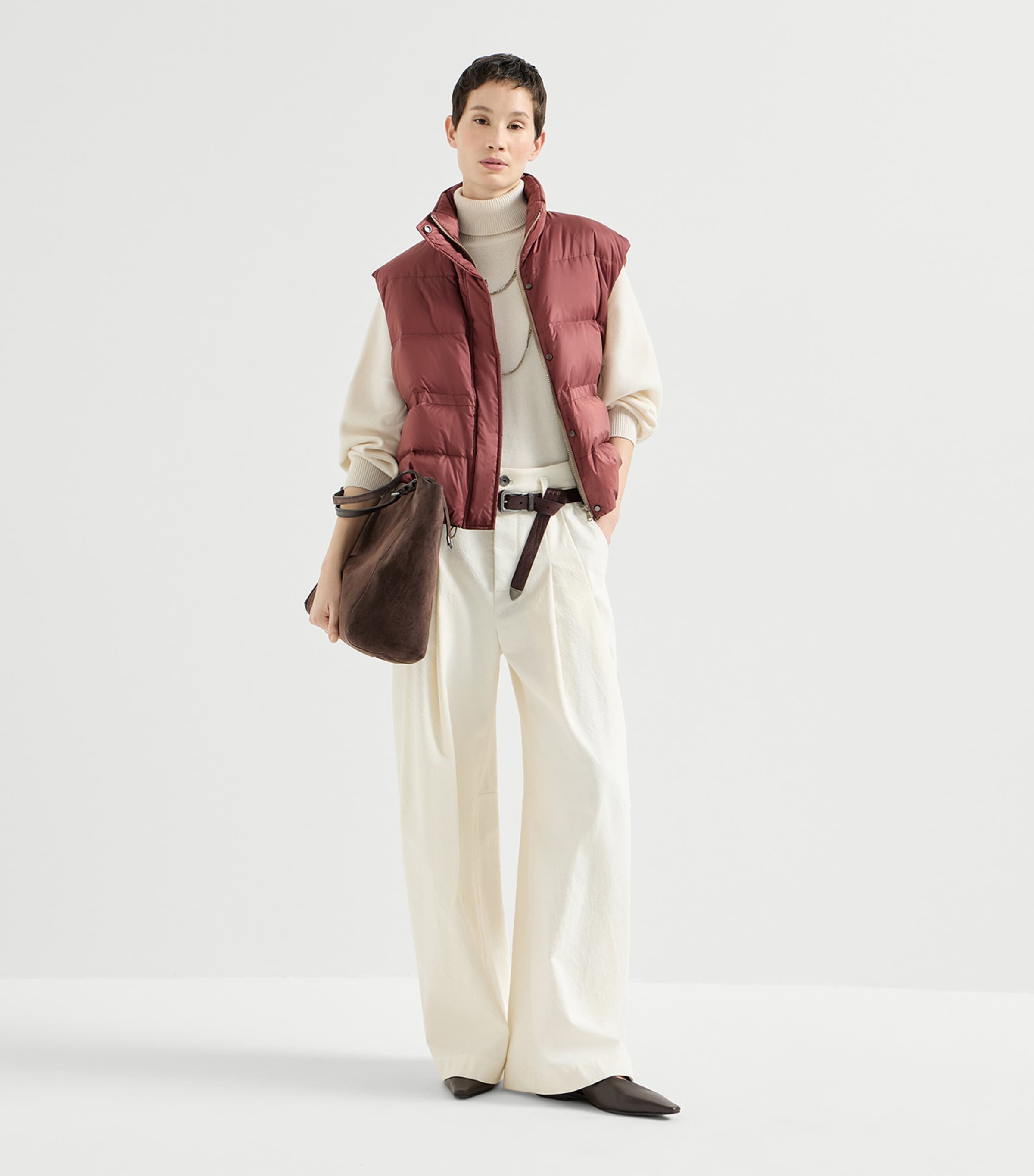 BRUNELLO CUCINELLI Brunello Cucinelli Water-Resistant Gilet with Monili Embroidery