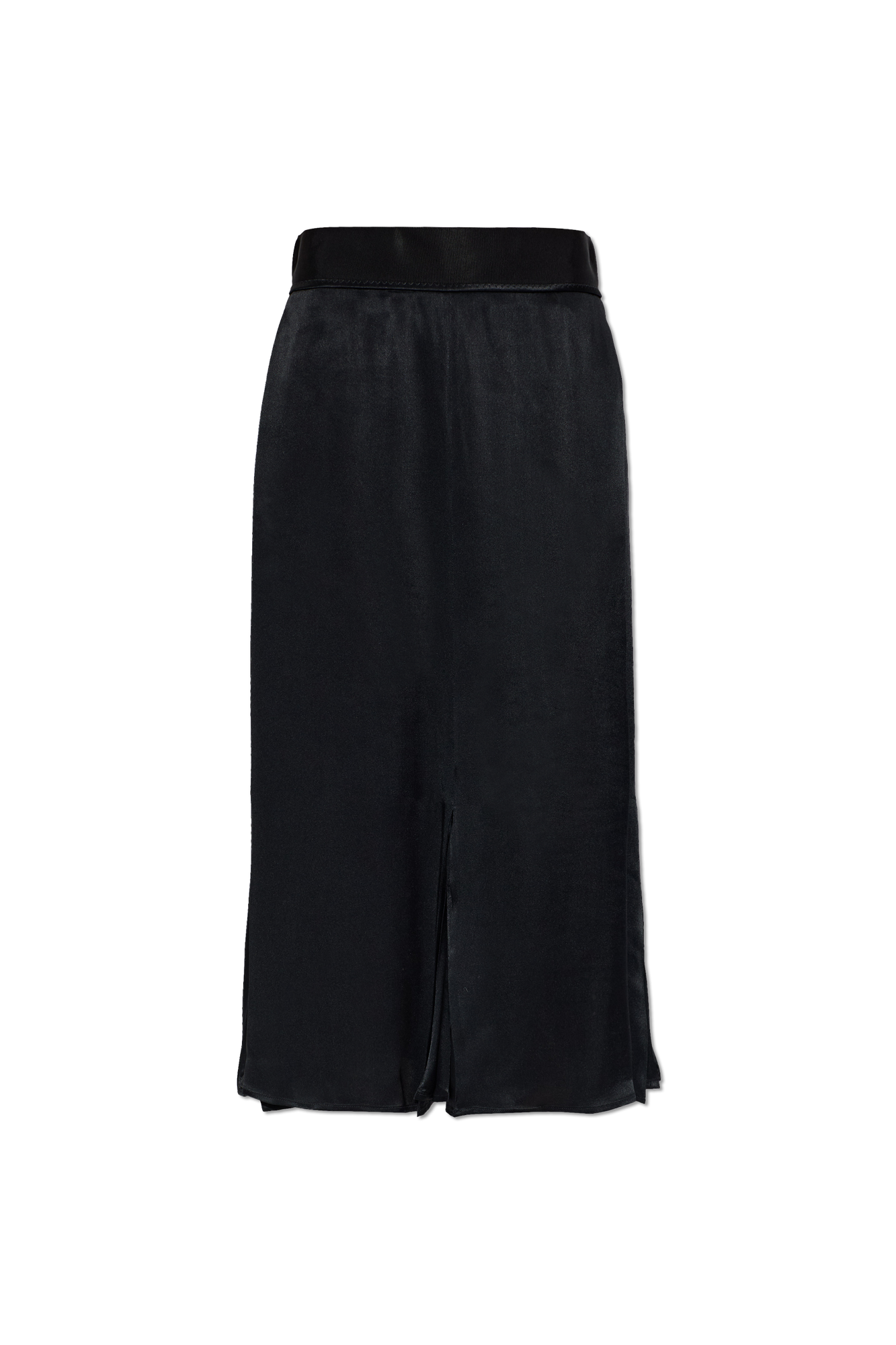 MAISON MARGIELA Maison Margiela Satin Midi Skirt with Front Slit