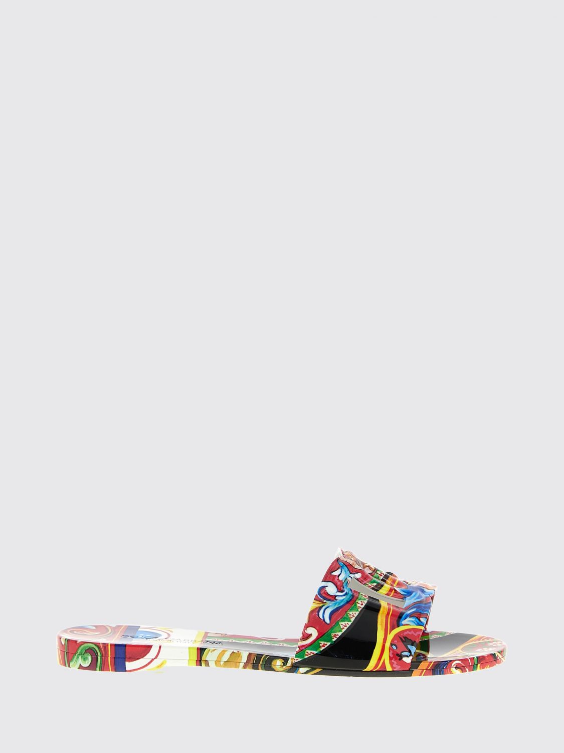 DOLCE & GABBANA Printed Silk Midi Dress
