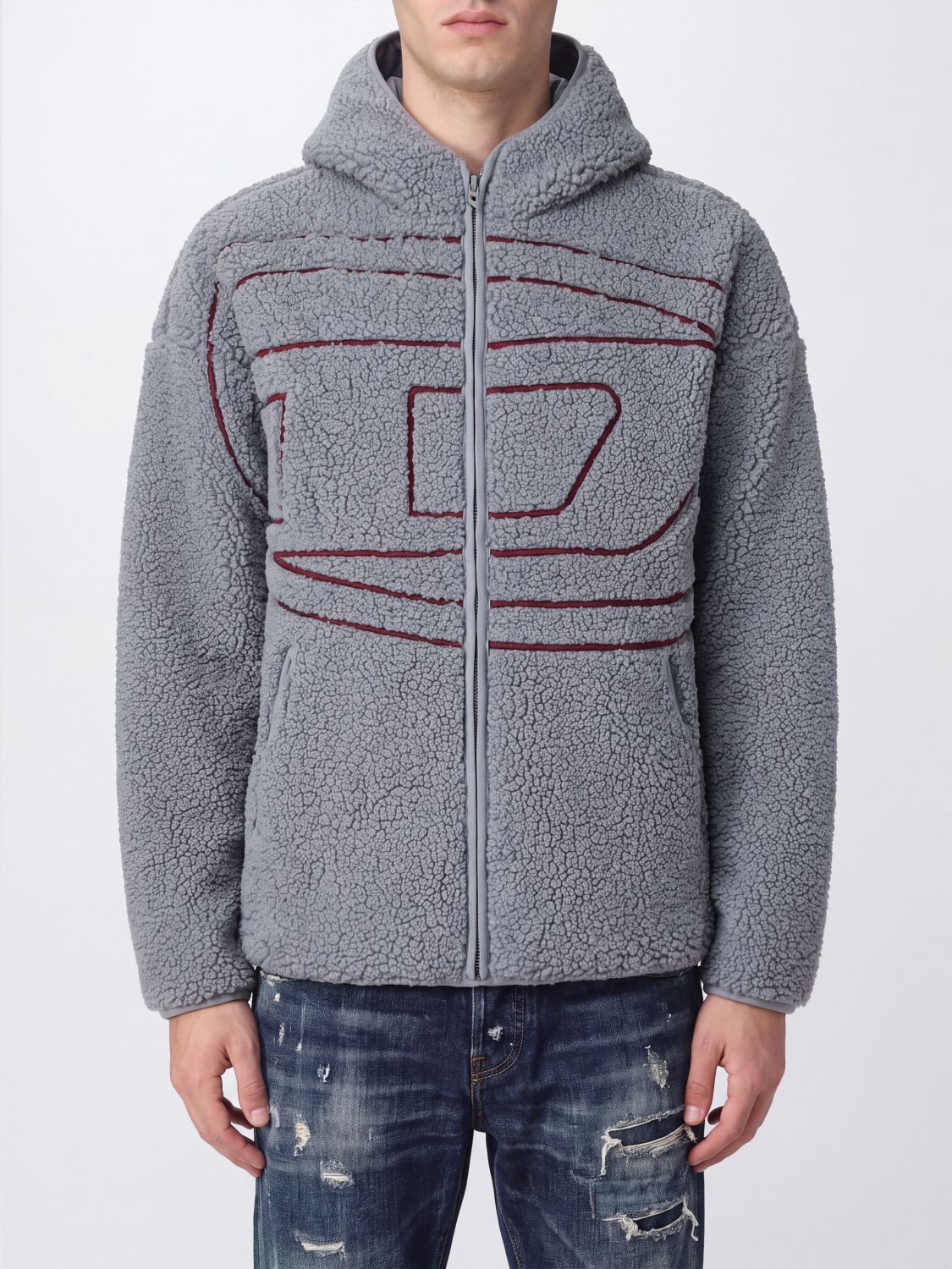 DIESEL® Diesel Fleece Hooded Jacket