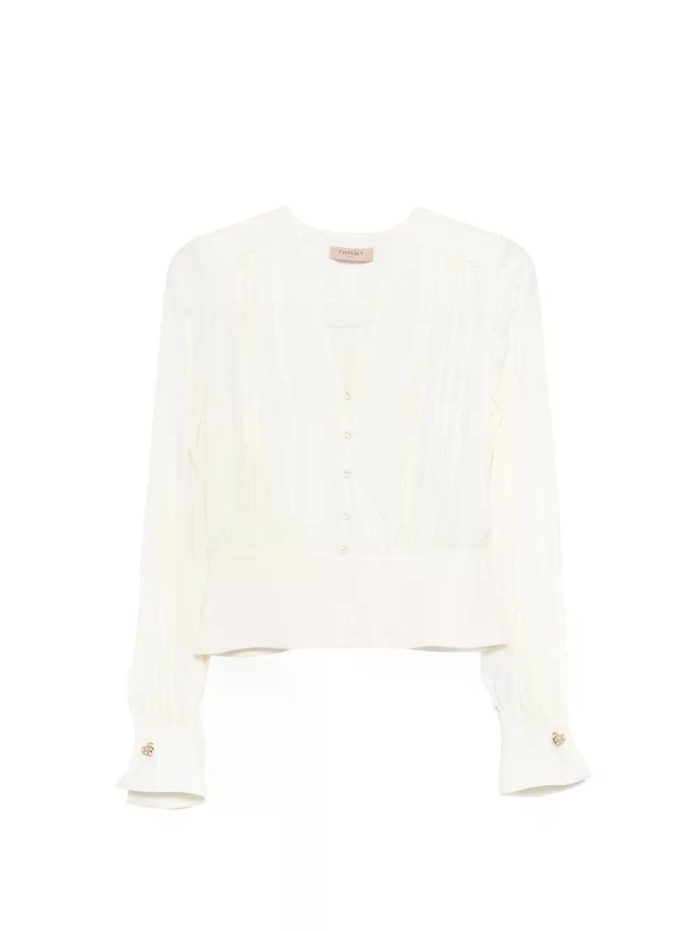 TWINSET TWINSET Pleated Peplum Waist Shirt