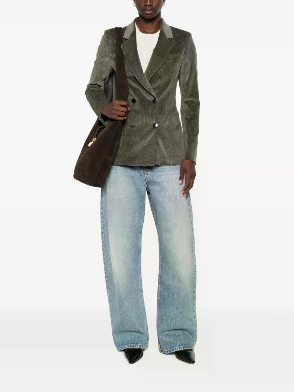 TAGLIATORE Tagliatore Double-Breasted Corduroy Blazer