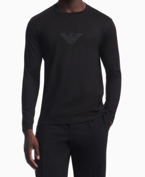 EMPORIO ARMANI Emporio Armani Logo-Detailed Long-Sleeved T-Shirt