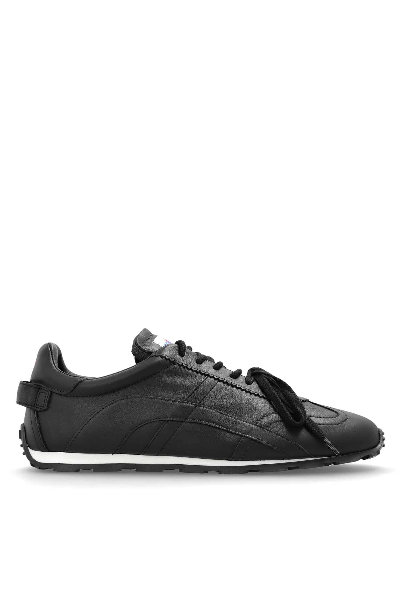 DSQUARED2 Dsquared2 "DC-642" Black Leather Low Top Sneakers