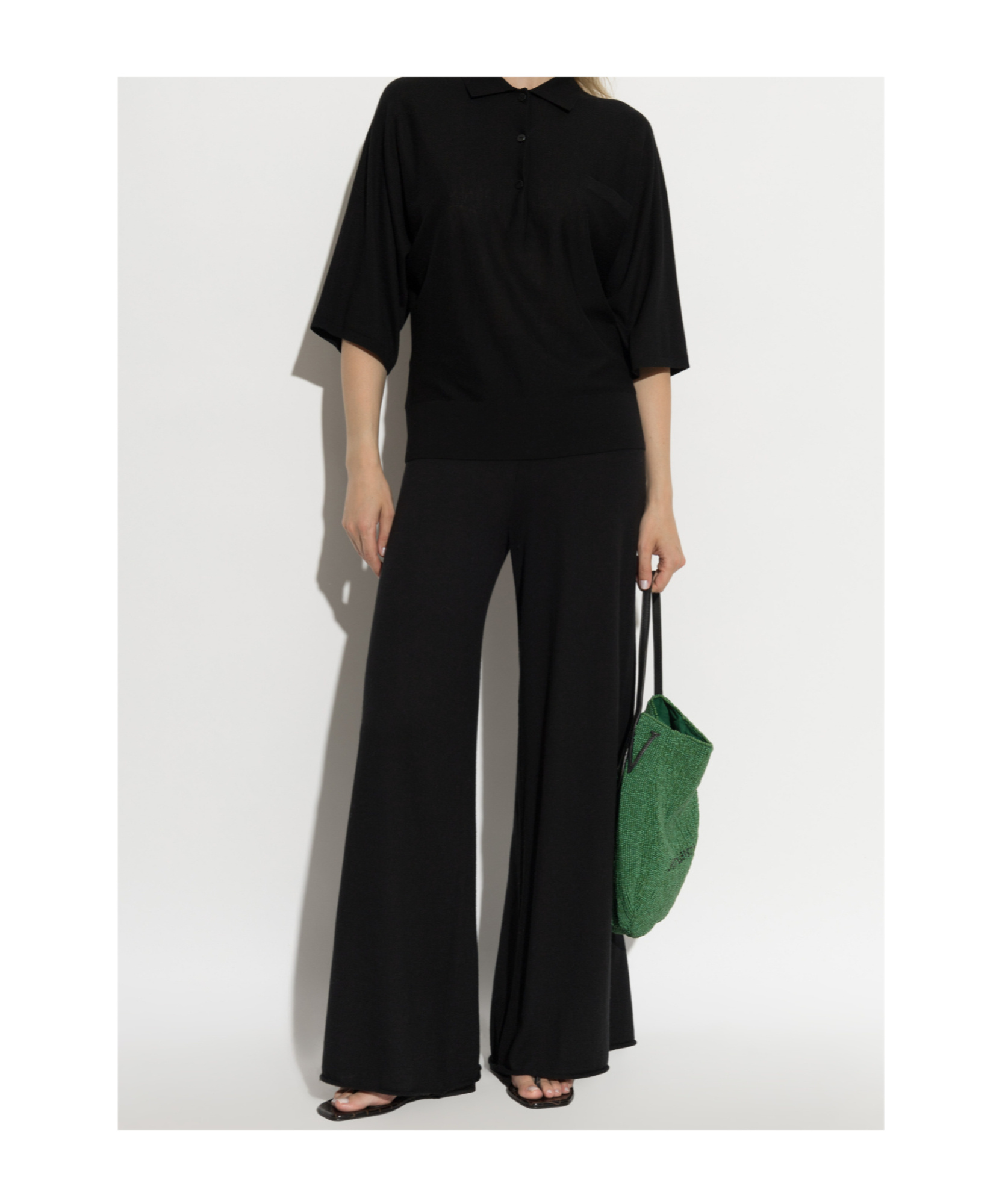 LISA YANG Lisa Yang Ainsley Wide-Leg Knitted Trousers