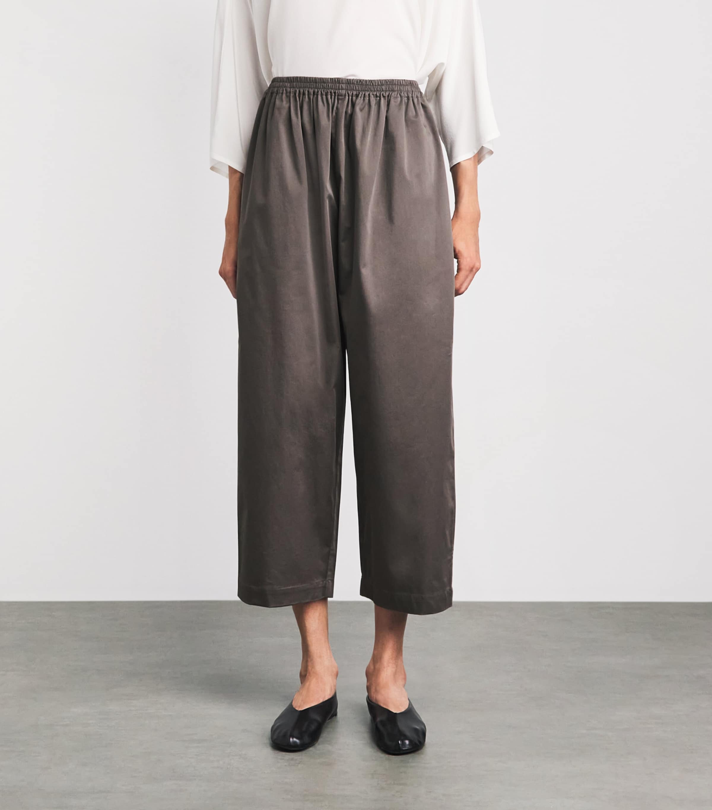 ESKANDAR Eskandar Stretch Cotton Japanese Trousers
