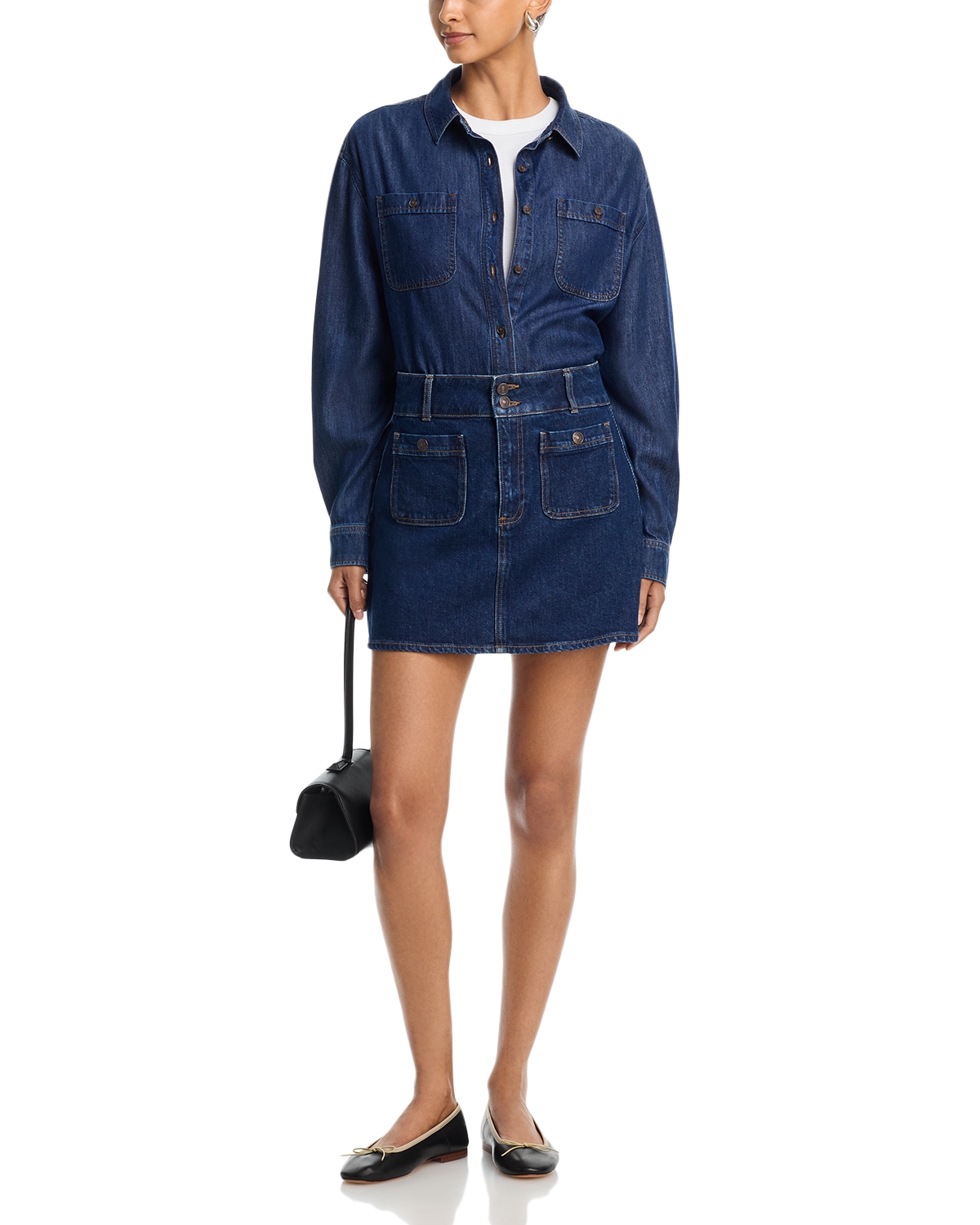 PAIGE Paige Janelle Denim Mini Skirt