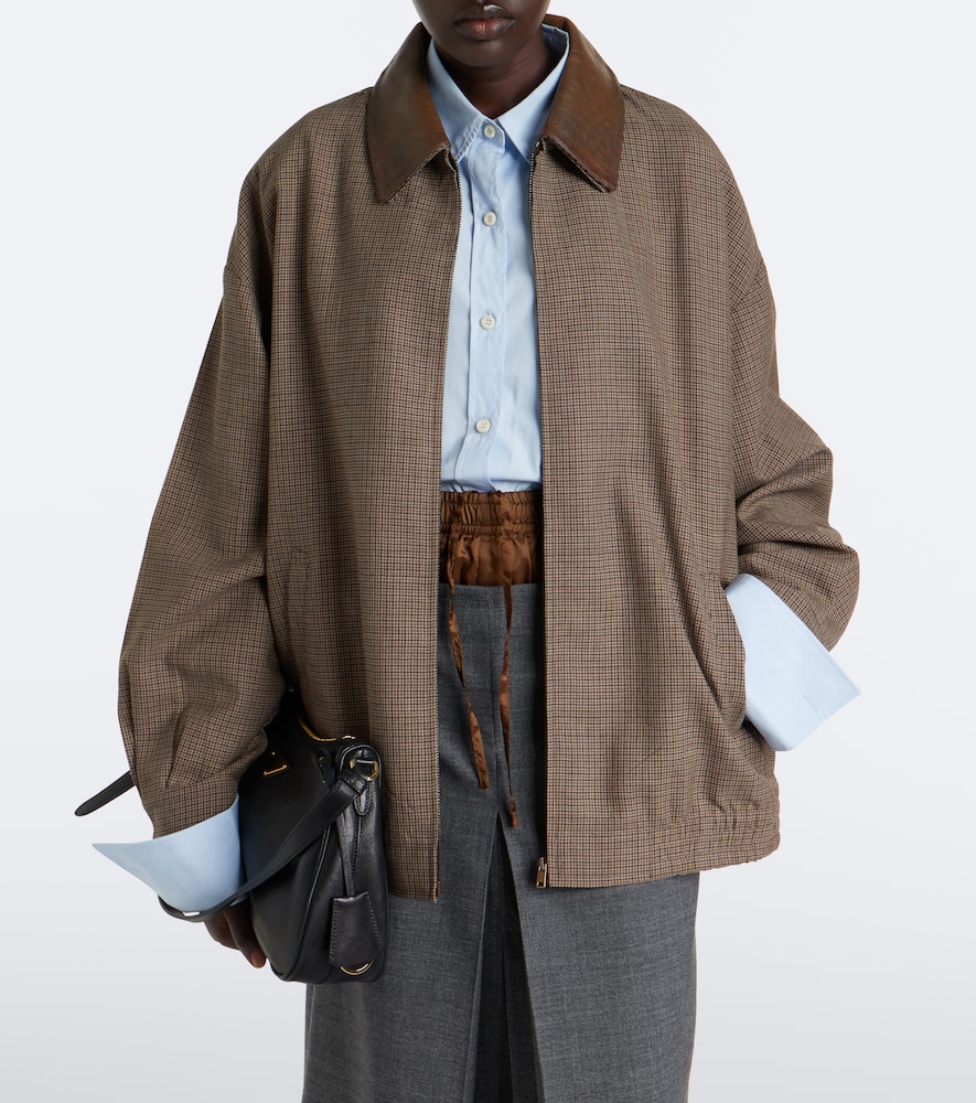 PRADA Prada Cotton Poplin Tie-Neck Shirt
