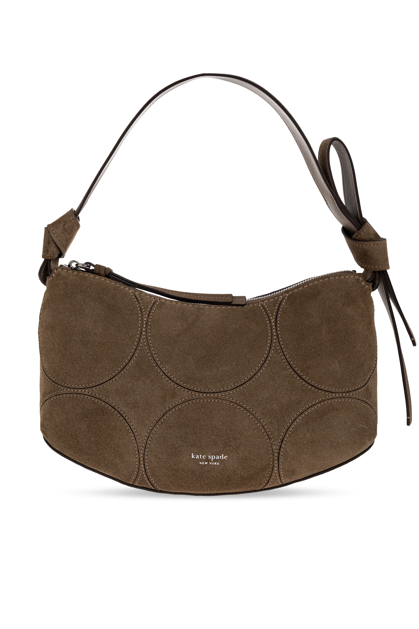 KATE SPADE NEW YORK Kate Spade Suede Circle Stitch Shoulder Bag