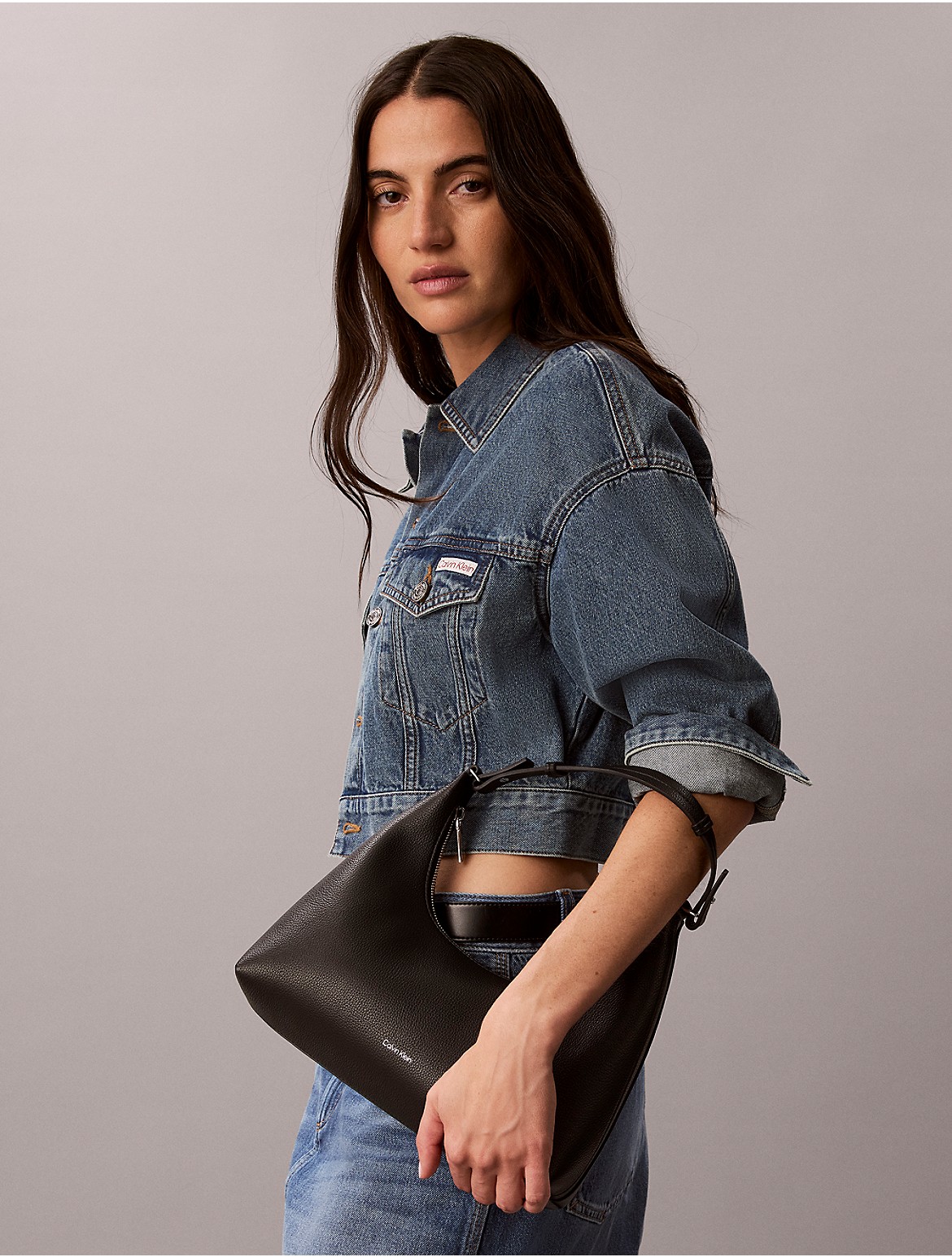 CALVIN KLEIN Calvin Klein Embossed Logo Convertible Shoulder Bag