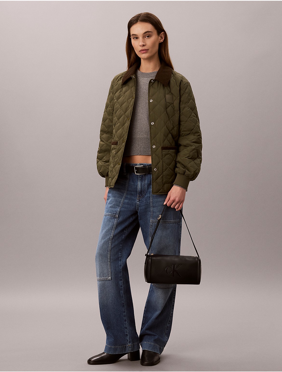 CALVIN KLEIN Calvin Klein Bold Monogram Slouchy Shoulder Bag