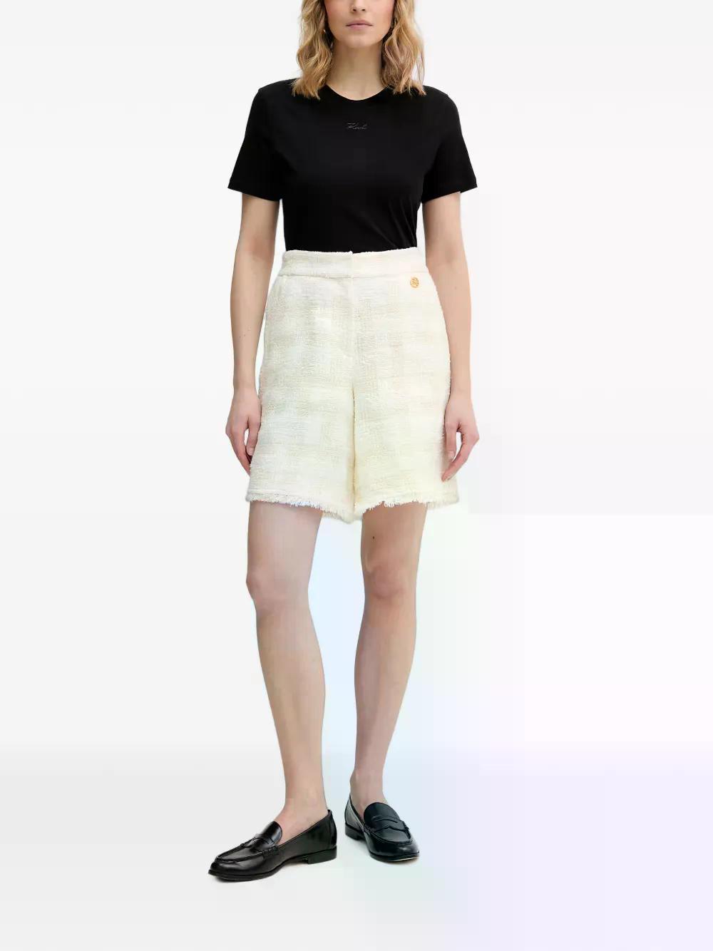 KARL LAGERFELD Karl Lagerfeld Logo Embroidered T-Shirt