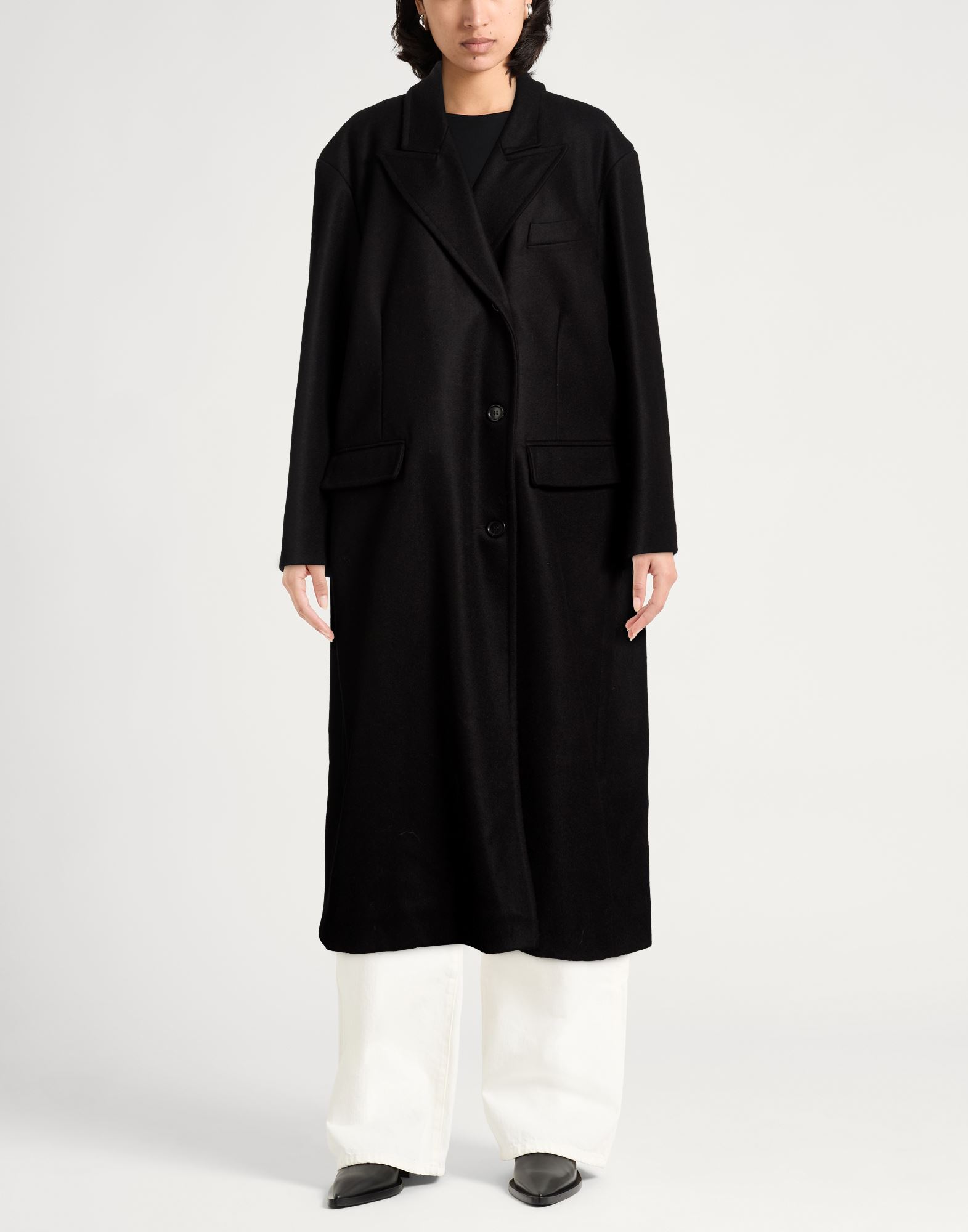 MEIMEIJ MEIMEIJ Virgin Wool Blend Single-Breasted Coat