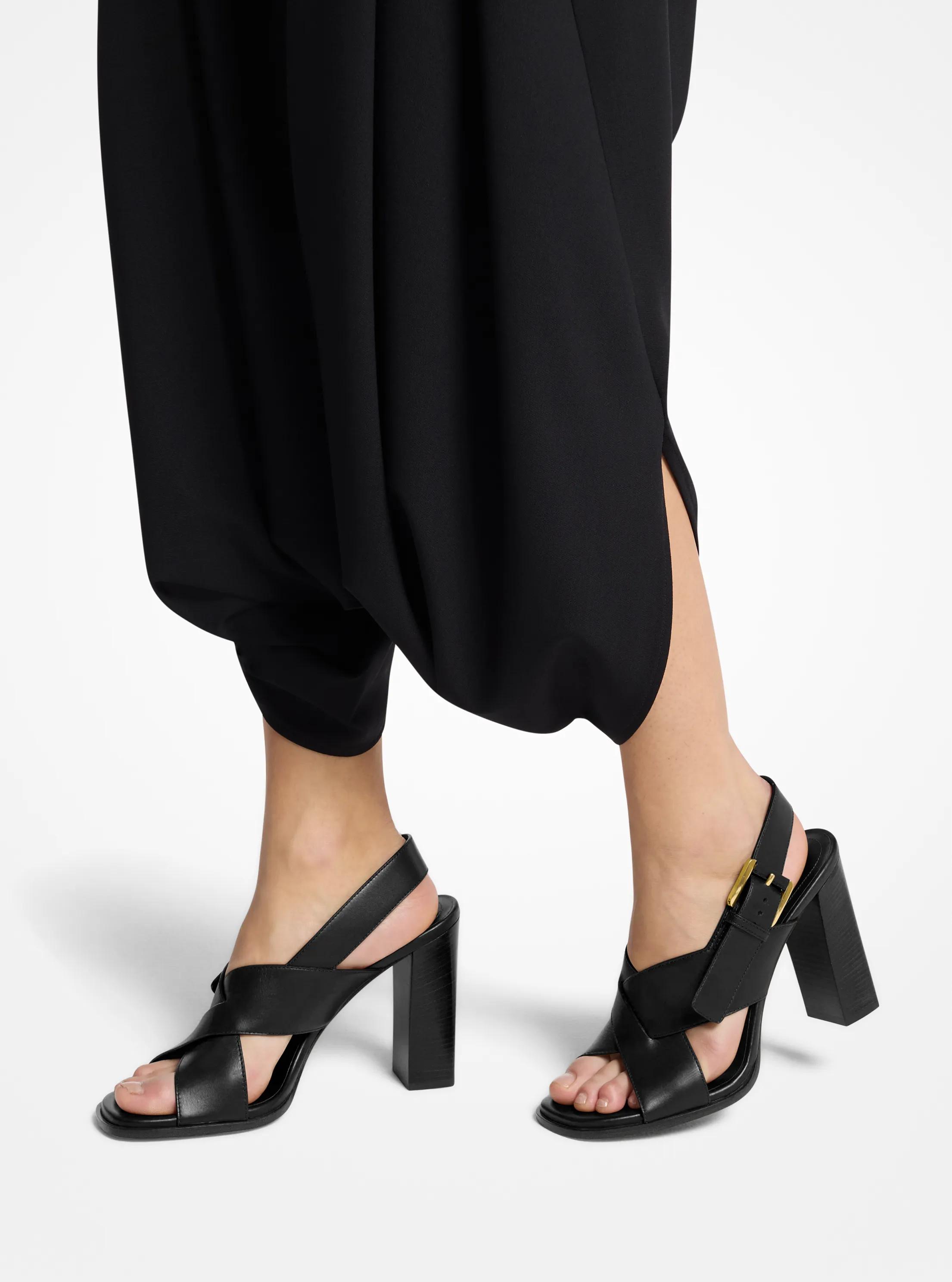 MICHAEL KORS Michael Kors Collection Jasmine Leather Heeled Sandals